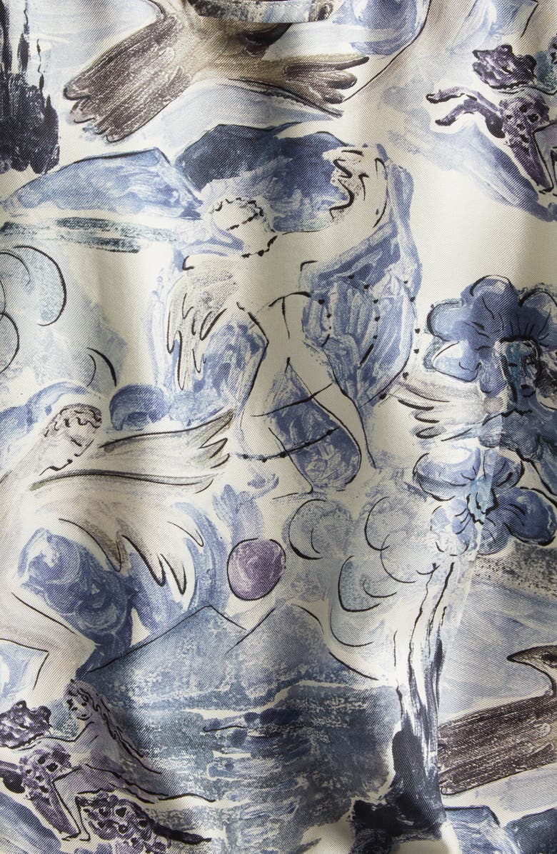 Altuzarra Kiera Print Silk Belted Shirtdress | Nordstromrack