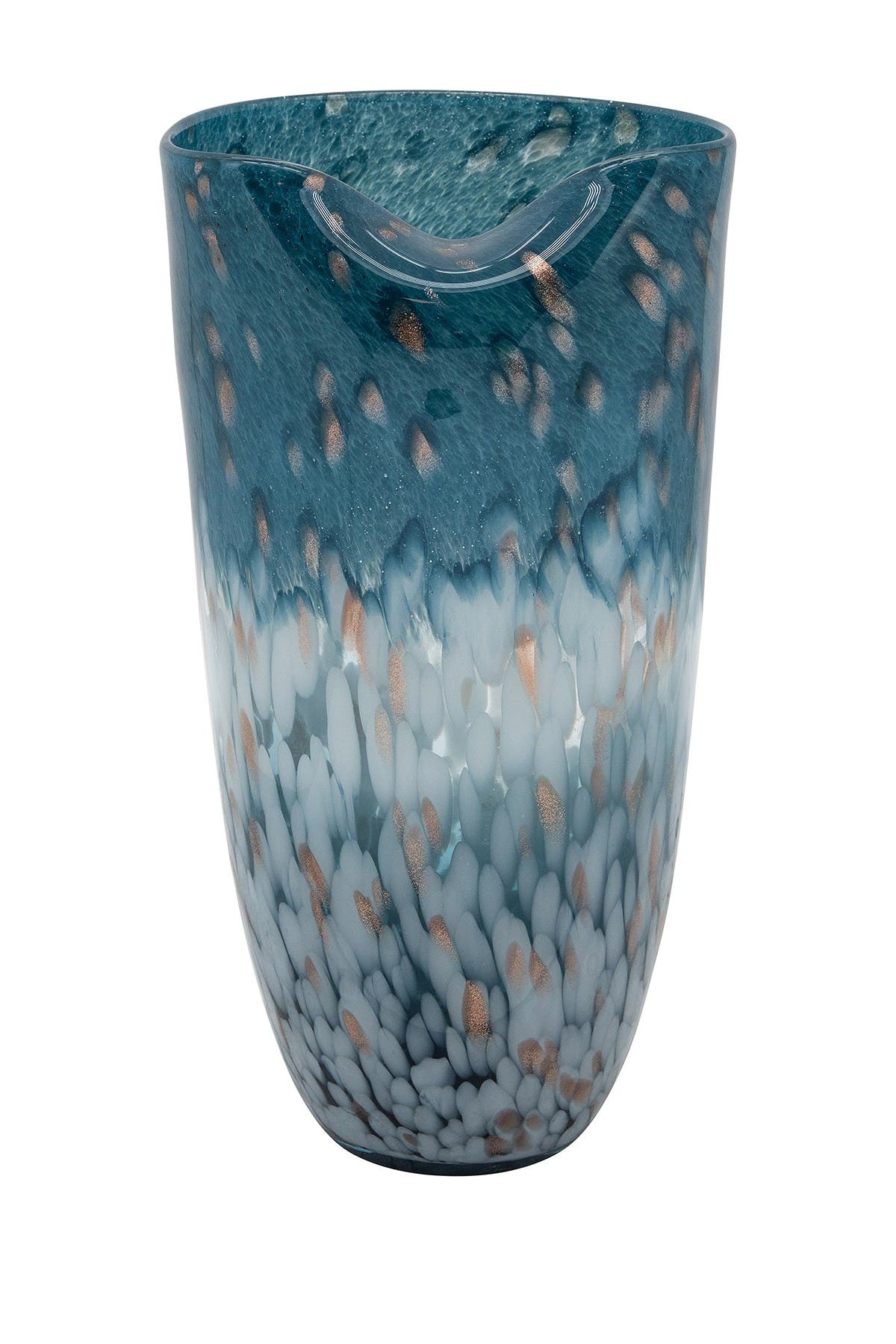 SAGEBROOK HOME Glass 14" Ocean Art Vase, Blue | Nordstromrack
