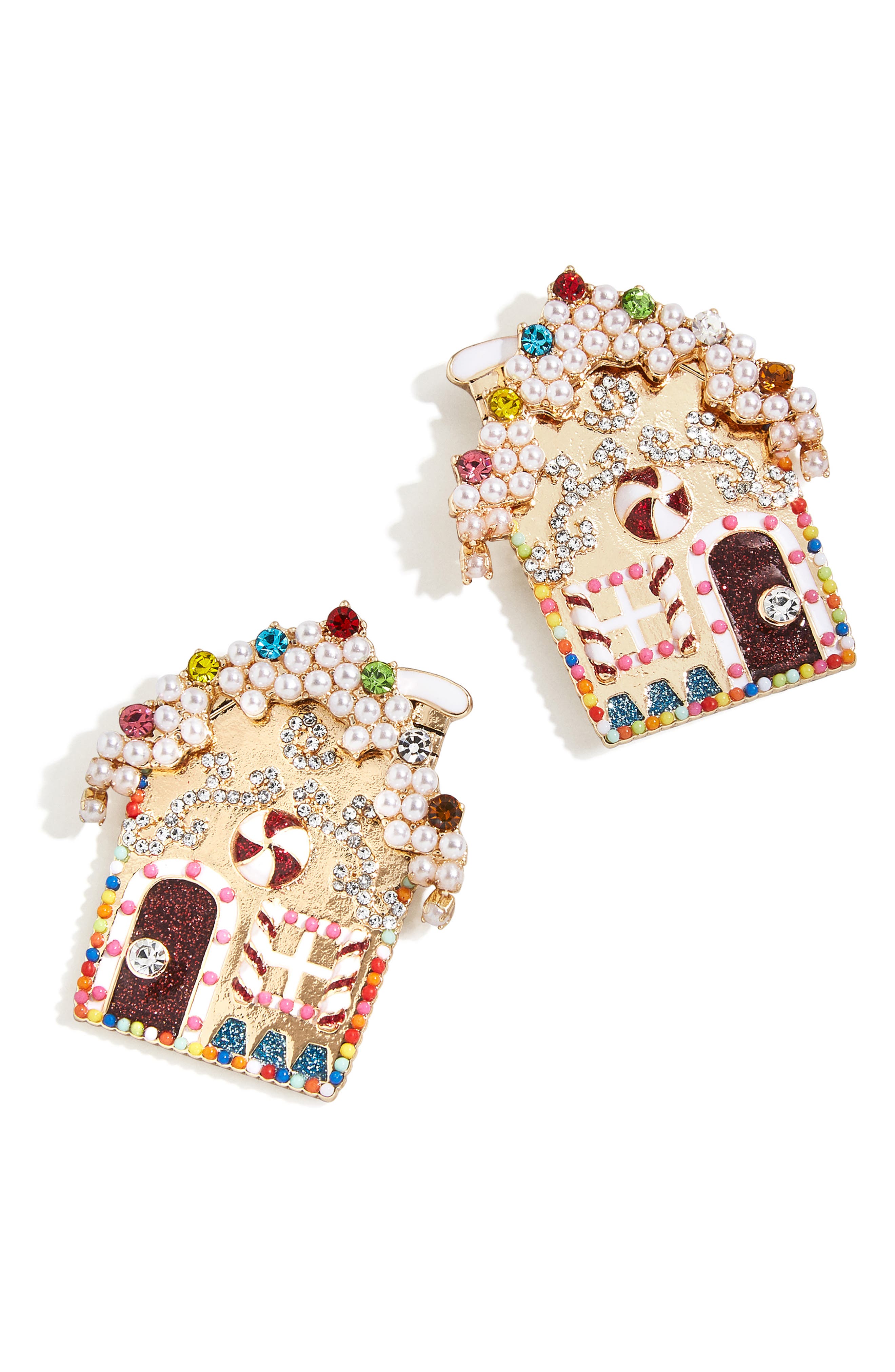 BaubleBar Gingerbread House Statement Earrings | Nordstrom