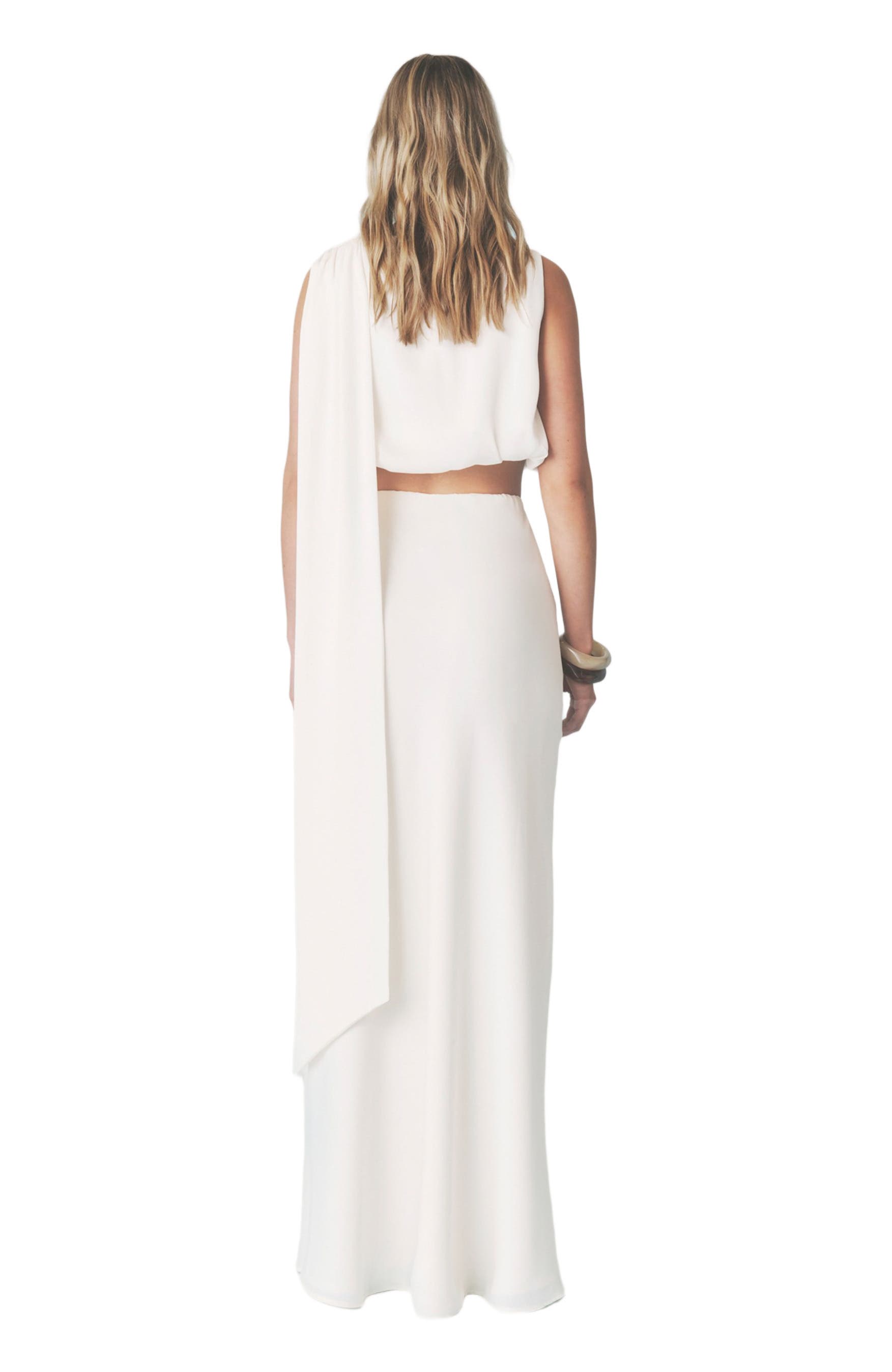 Six Stories Solene Satin Bias Cut Maxi Skirt | Nordstrom