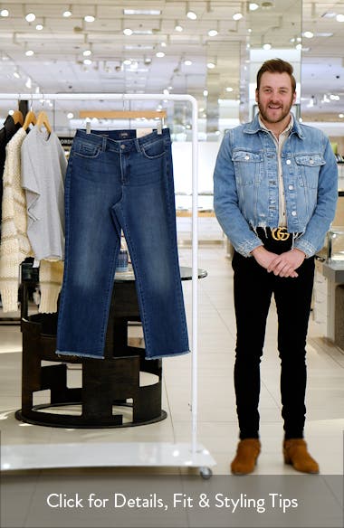 NYDJ Marilyn Frayed Hem Crop Jeans | Nordstromrack