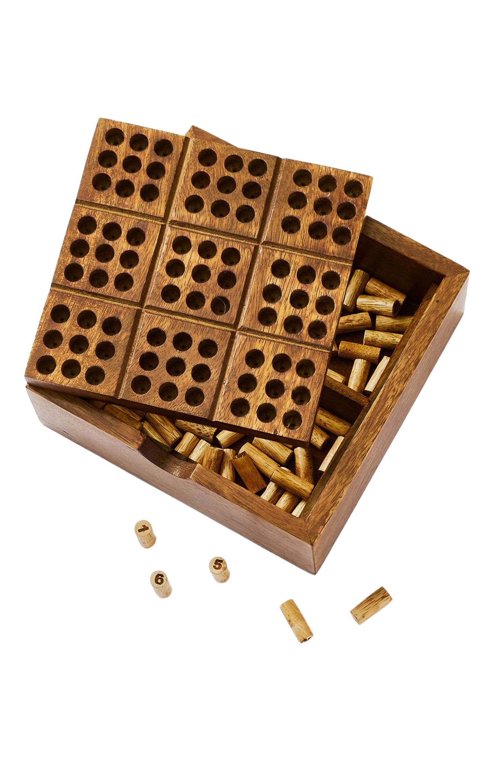 Matr Boomie Sudoku Wooden Peg Game - Hand Carved Wood | Nordstrom