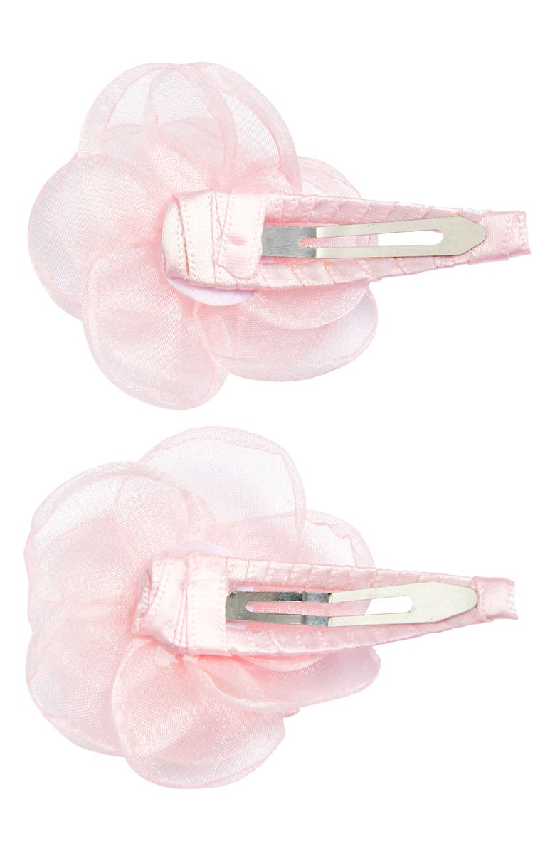 Cara Kids' Set of 2 Flower Snap Hair Clips | Nordstrom