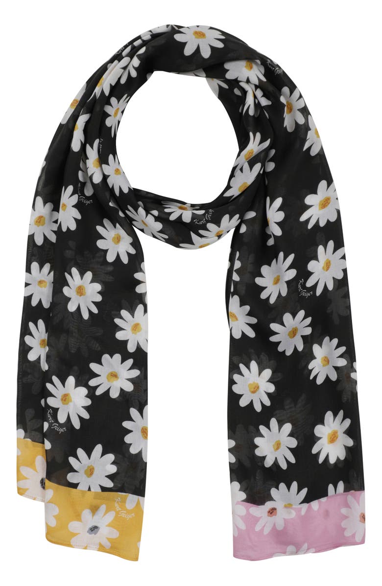 Kurt Geiger London Floral Print Oblong Scarf | Nordstromrack
