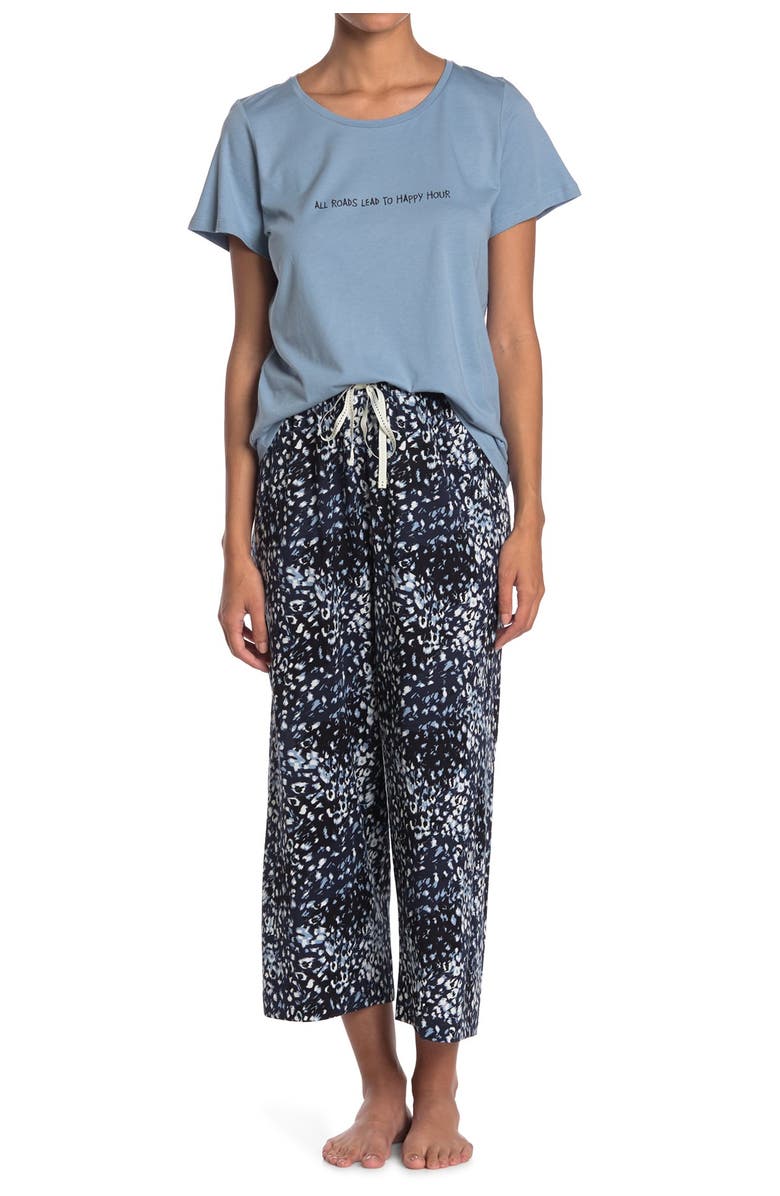 Hue Wild Leopard Print Capri Pajama Pants | Nordstromrack