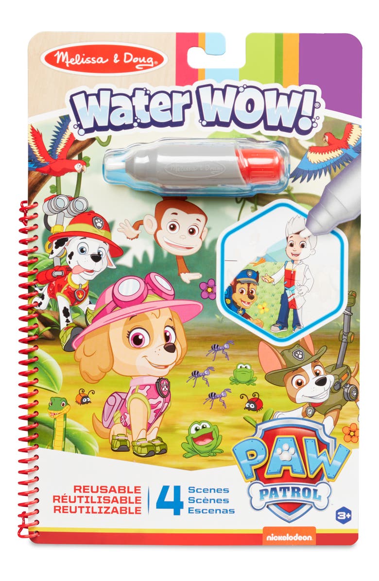 Melissa & Doug Paw Patrol Water Wow Coloring Pad & Refillable Water Pen ...