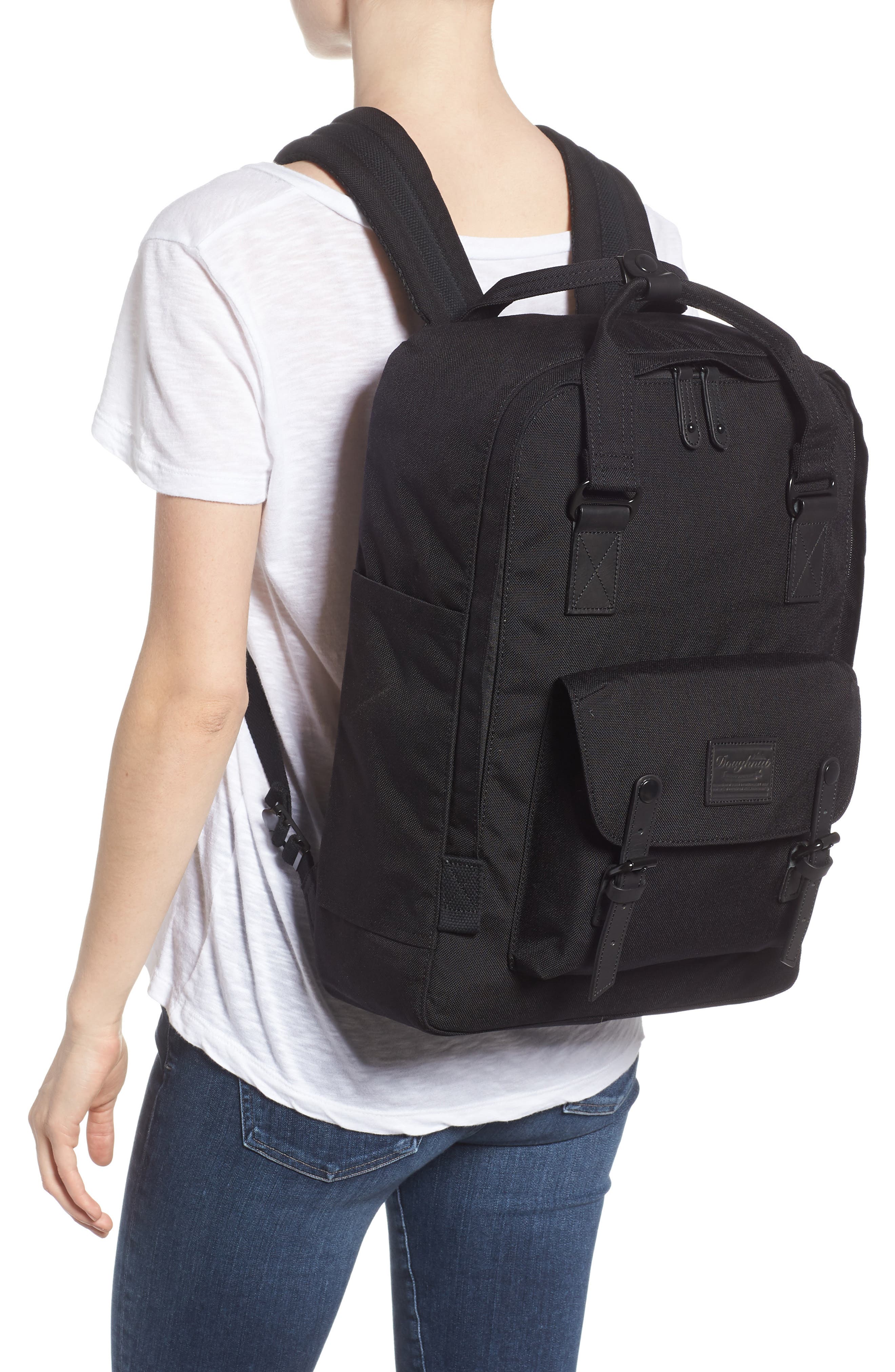 Doughnut Macaroon Large Cordura® Black Series Water Repellent Backpack ...