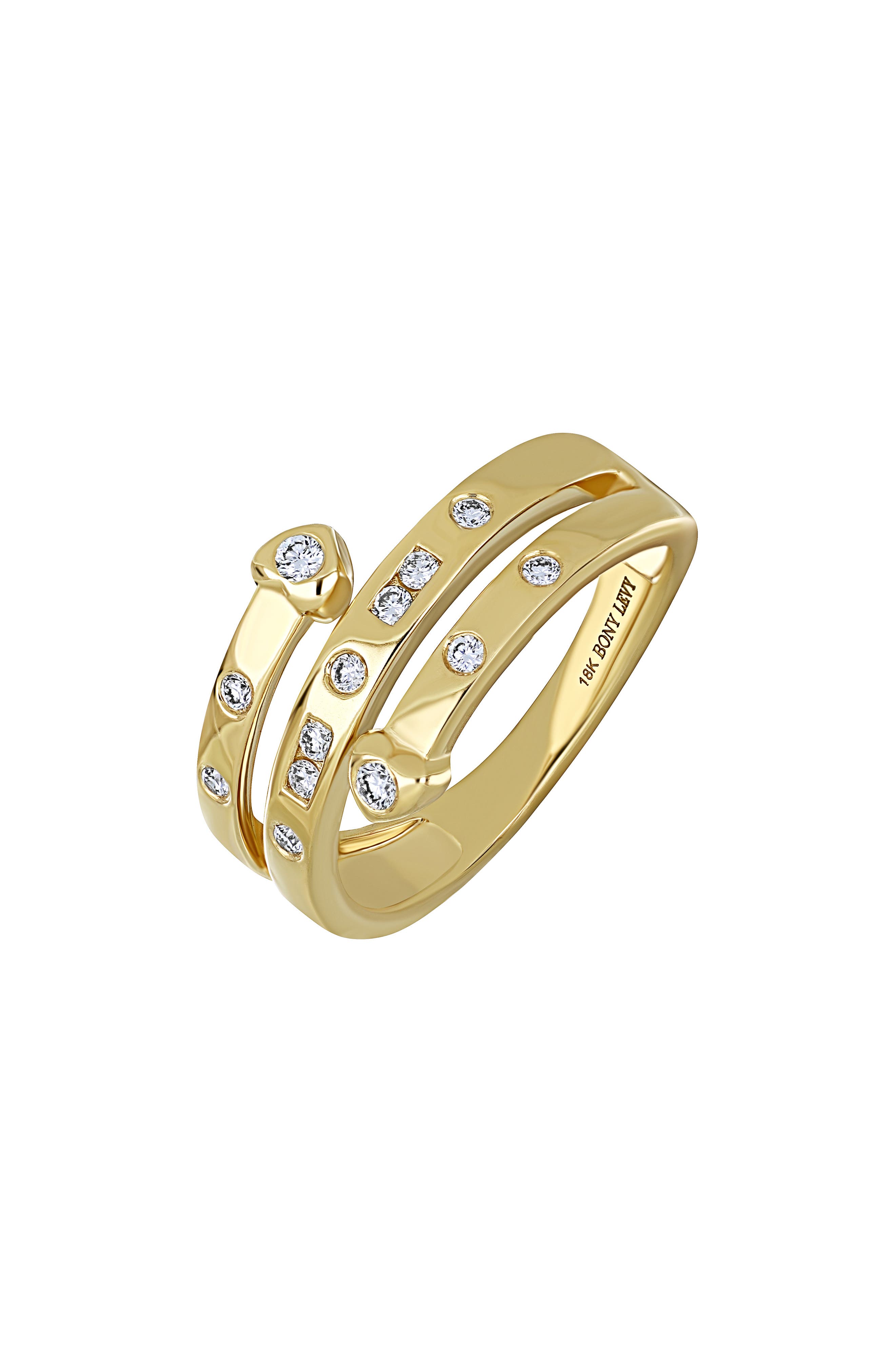 Bony Levy Cléo Bypass Stack Ring | Nordstrom