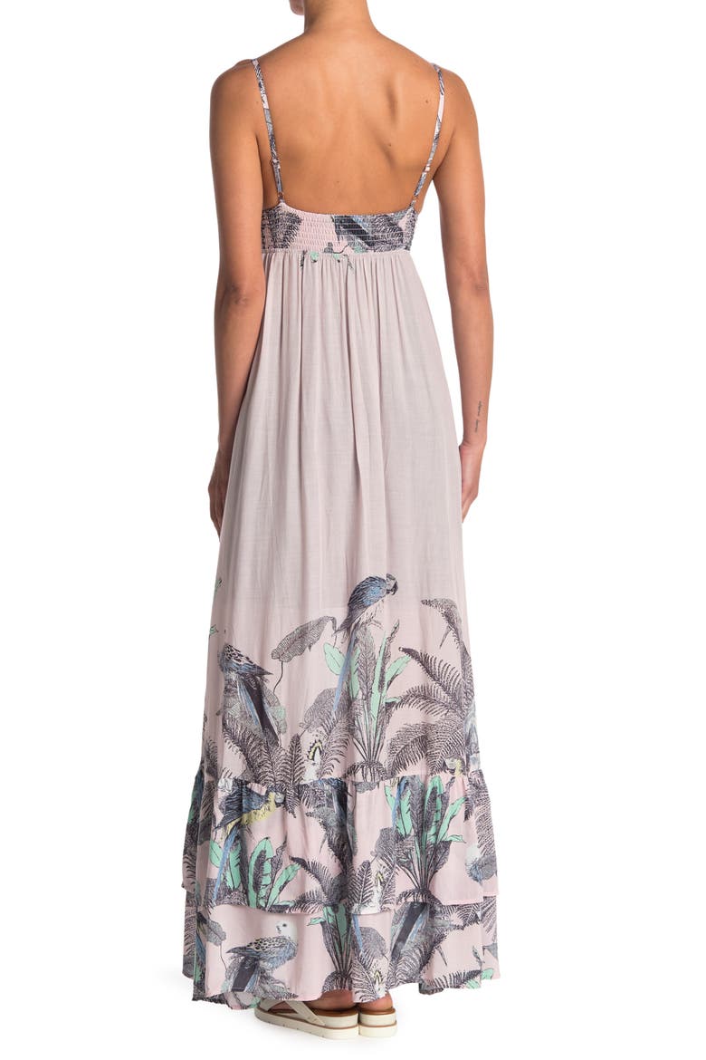 Shooting Star Palm Print Maxi Dress (Women) | Nordstromrack