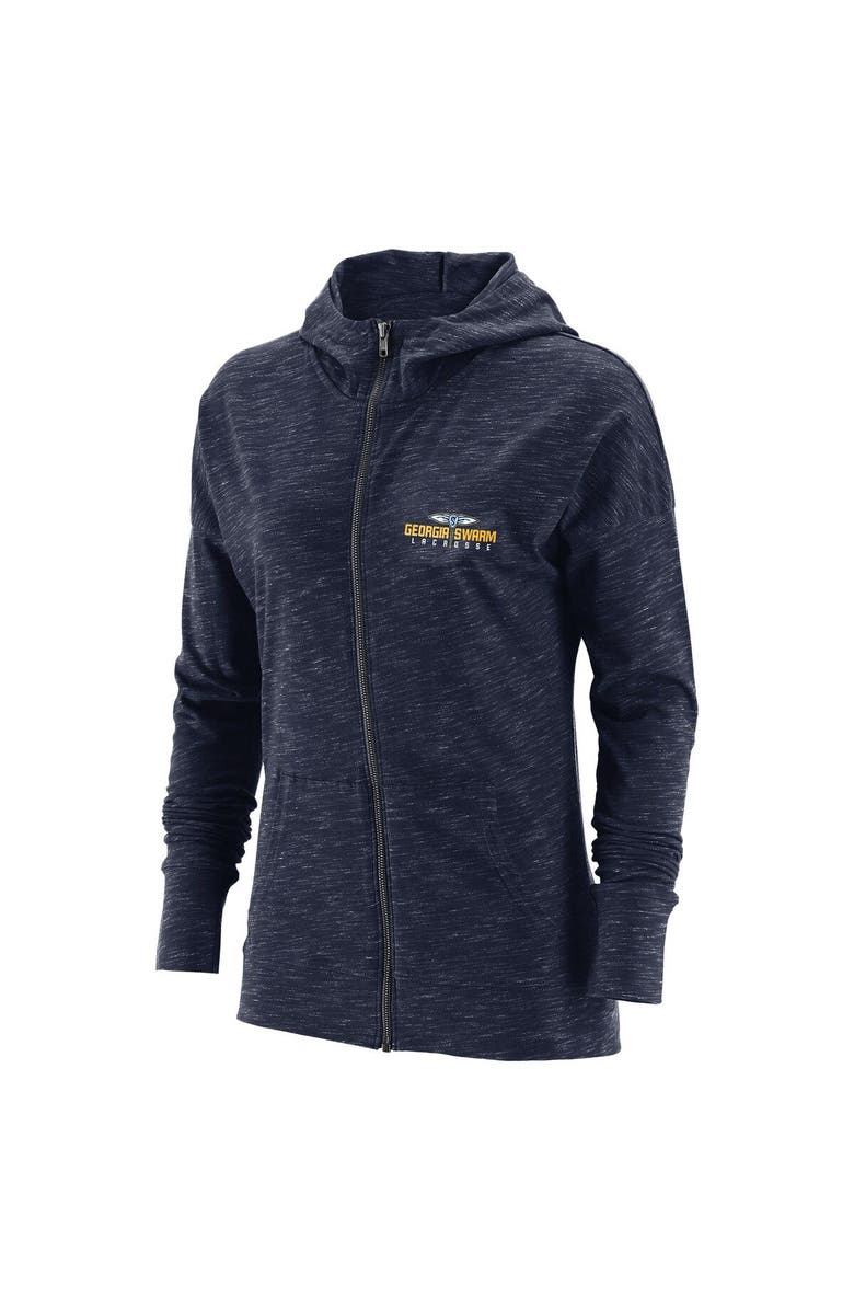 ADPRO Sports Women's Navy Georgia Swarm Primary Logo Full-Zip Hoodie ...