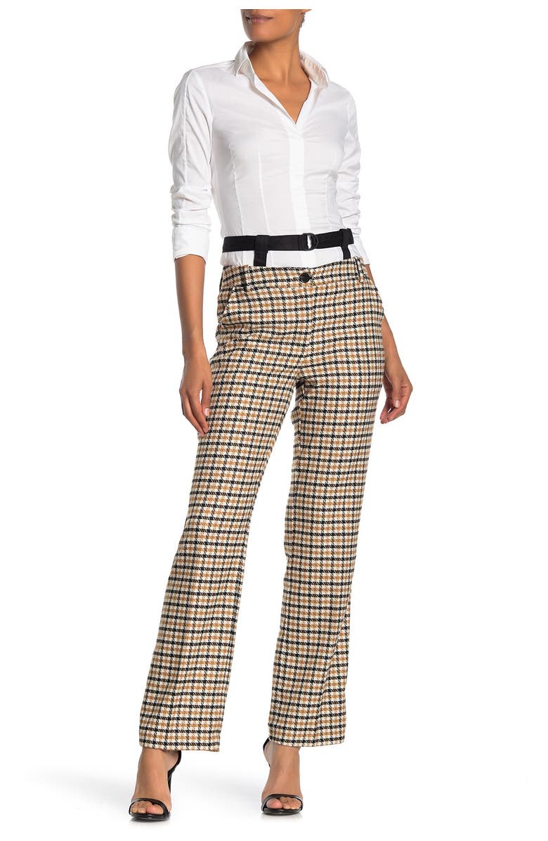 CURRENT AIR Plaid Caged Harness Belt Pants | Nordstromrack