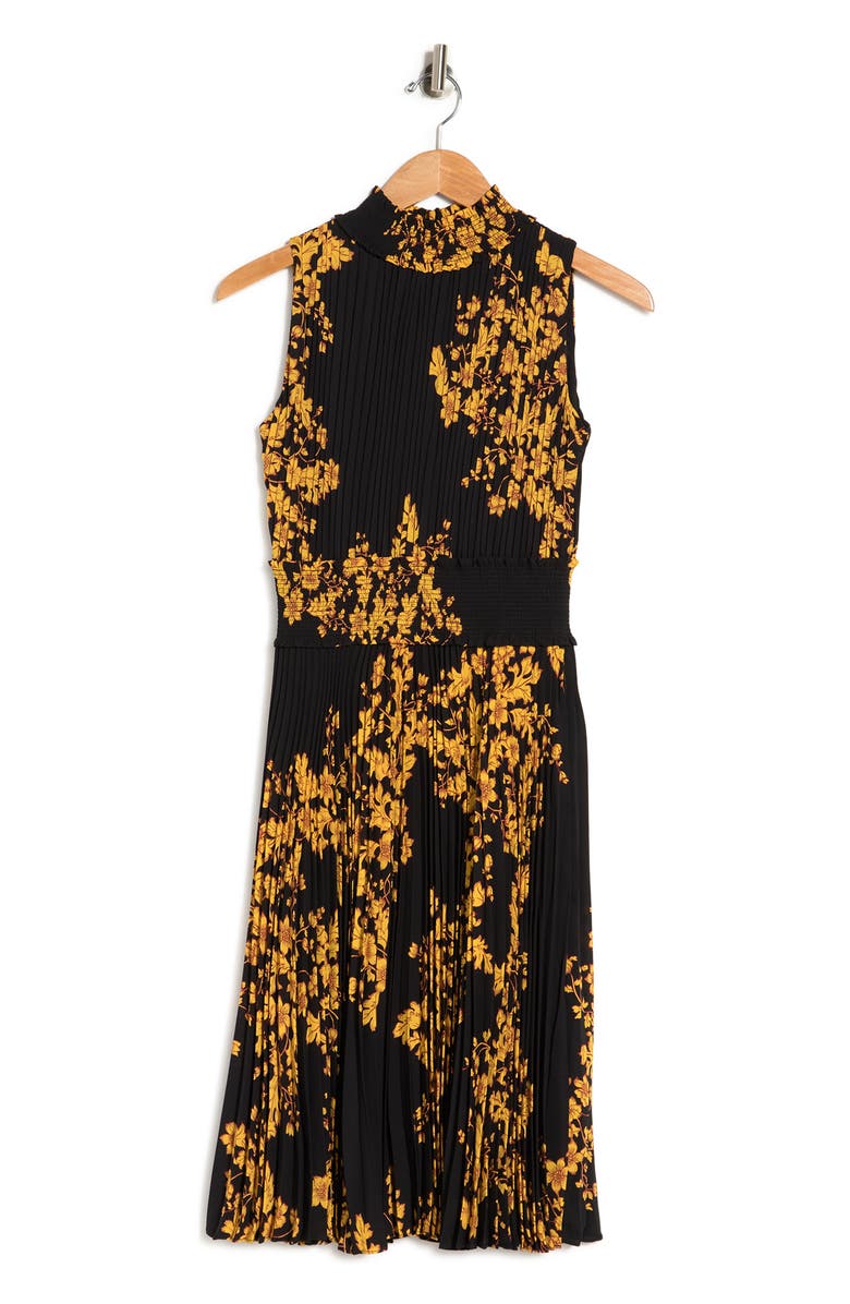 NANETTE NANETTE FOOTWR NANETTE LEPORE Printed Pleated Sleeveless Dress ...