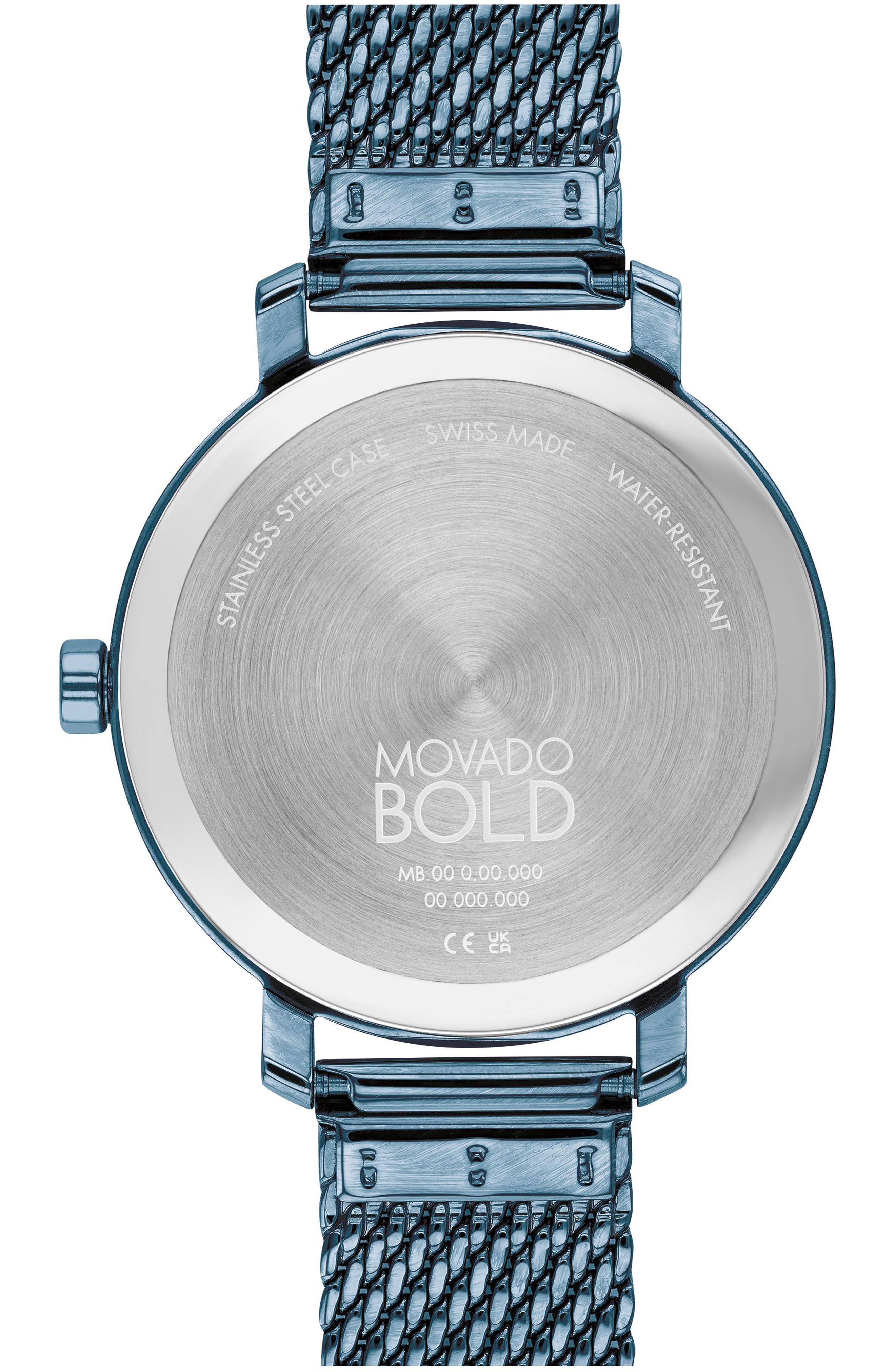 Movado Bold Evolution Mesh Strap Watch, 34mm | Nordstromrack