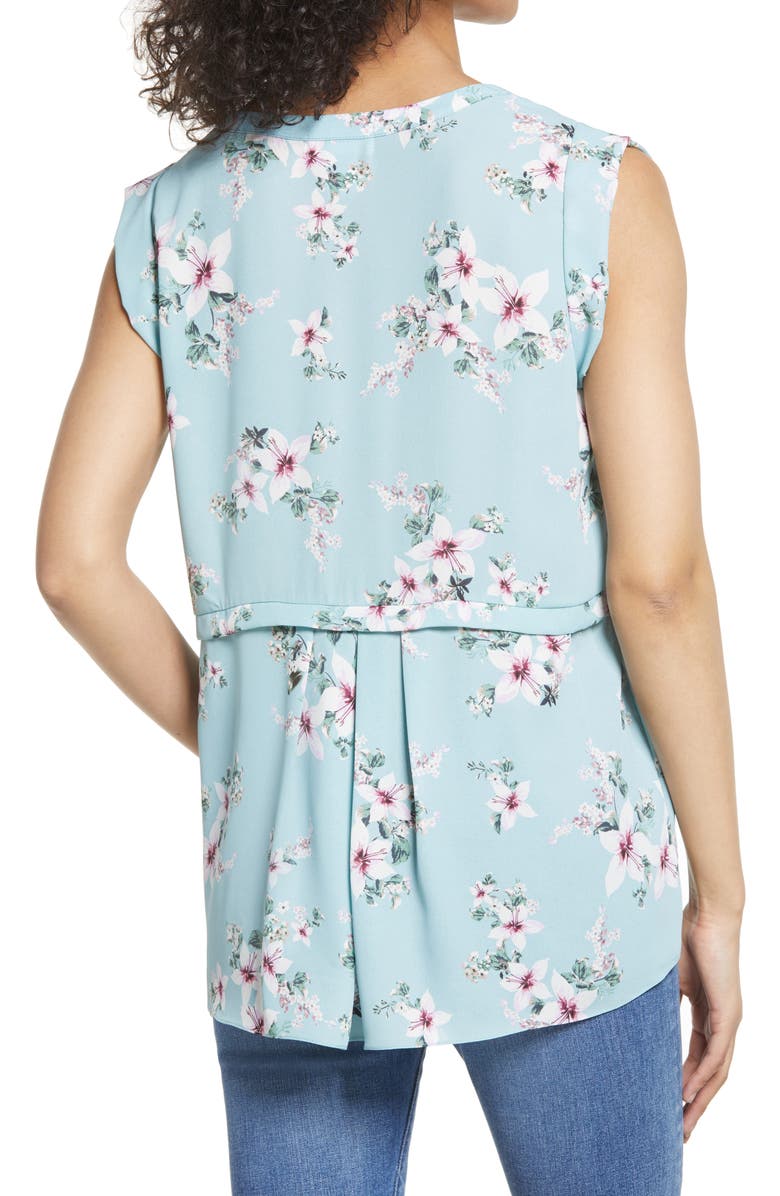 Everleigh Pleat Back High/Low Top | Nordstromrack