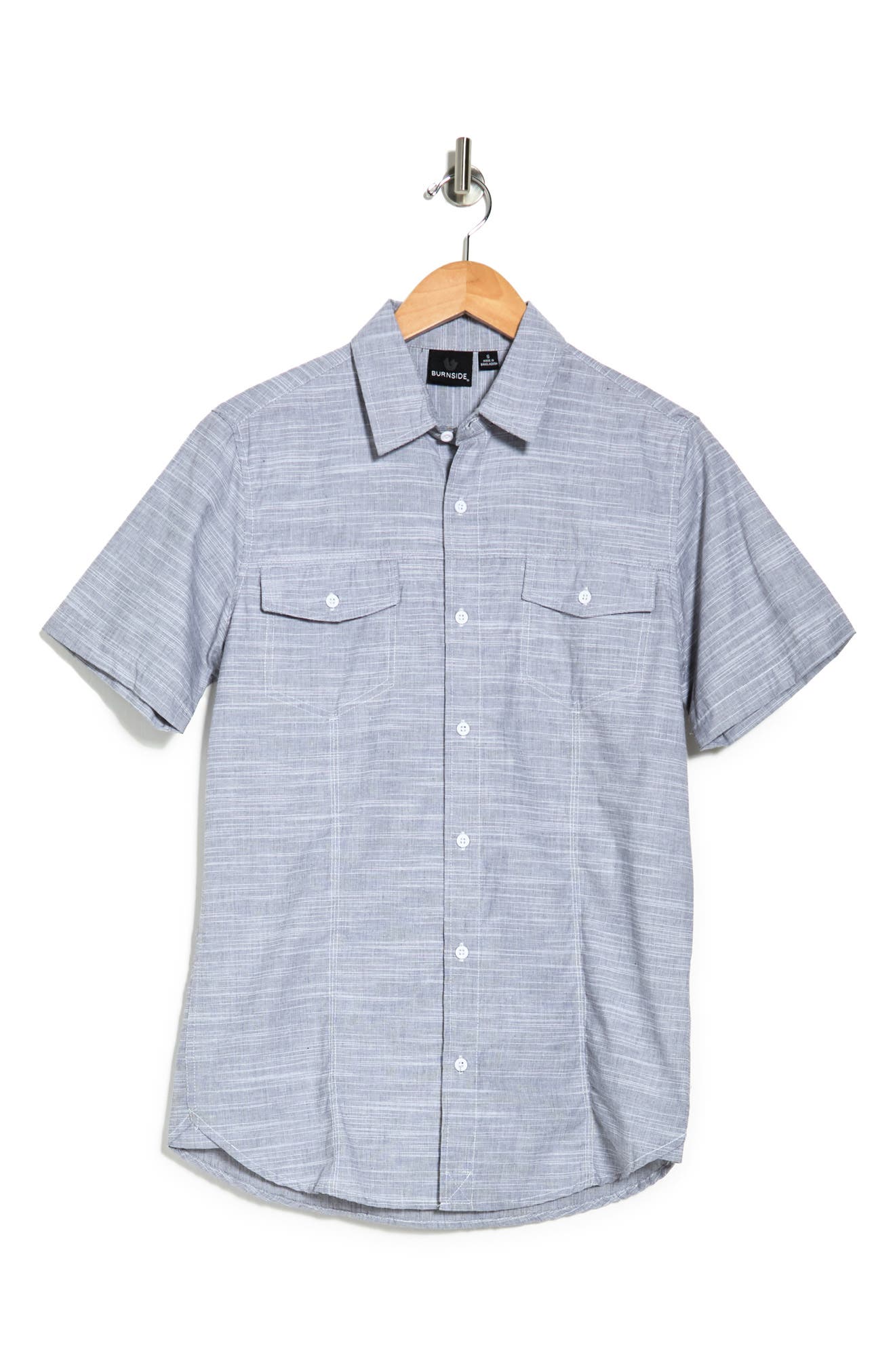 BURNSIDE Regular Fit Patch Pocket Shirt | Nordstromrack
