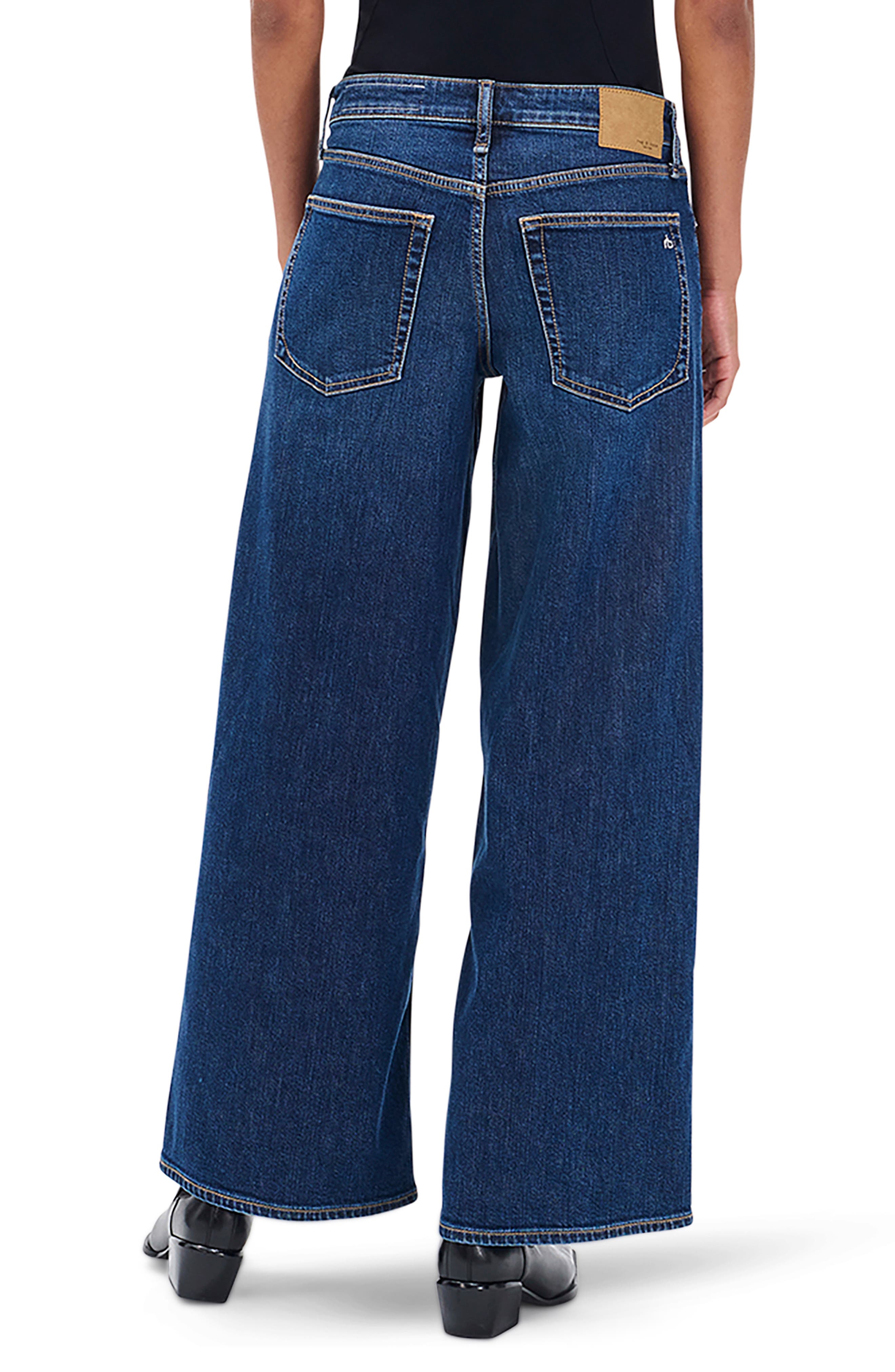 rag & bone Aiden Low Rise Wide Leg Jeans | Nordstrom
