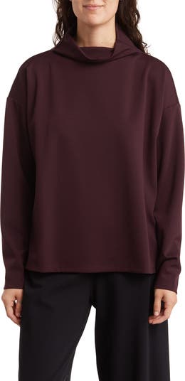 Eileen Fisher Funnel Neck Box Top | Nordstromrack