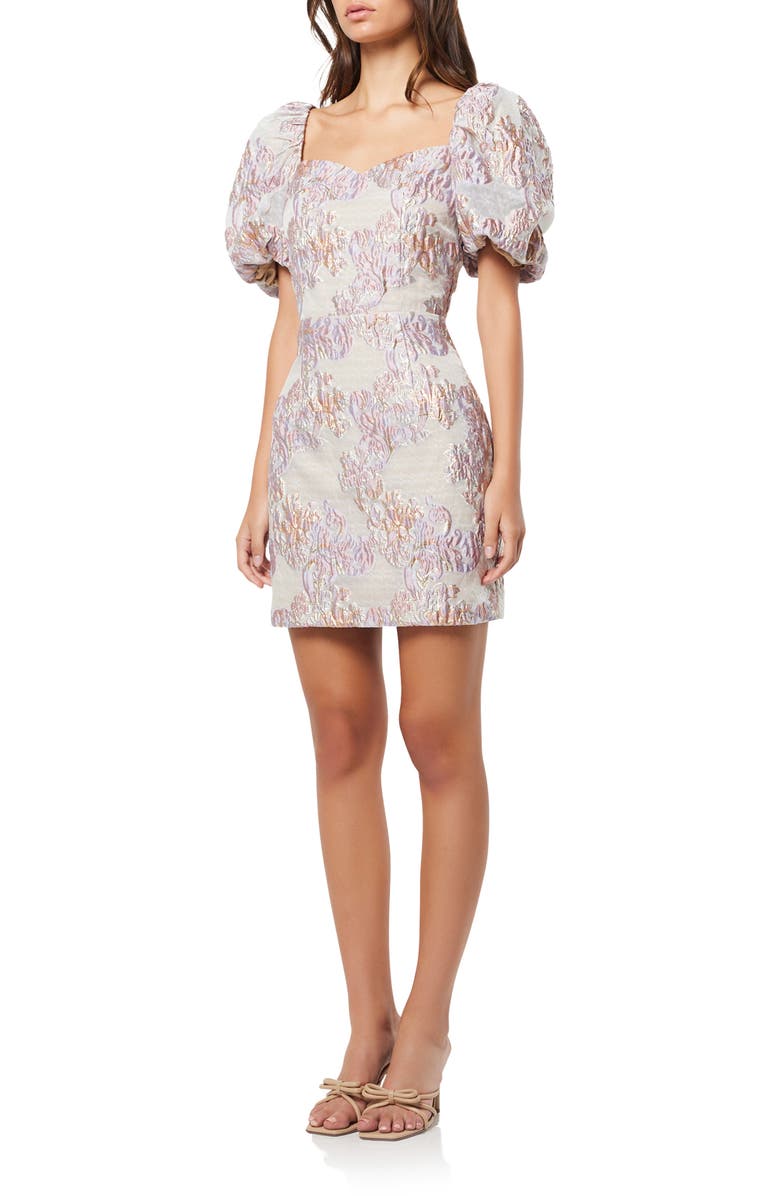 Elliatt Cataleya Textured Puff Sleeve Minidress | Nordstromrack