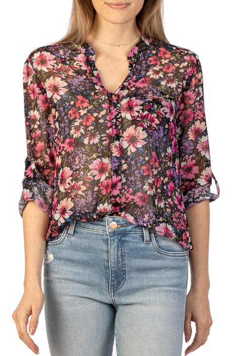 Women's Chiffon Button Up Tops | Nordstrom