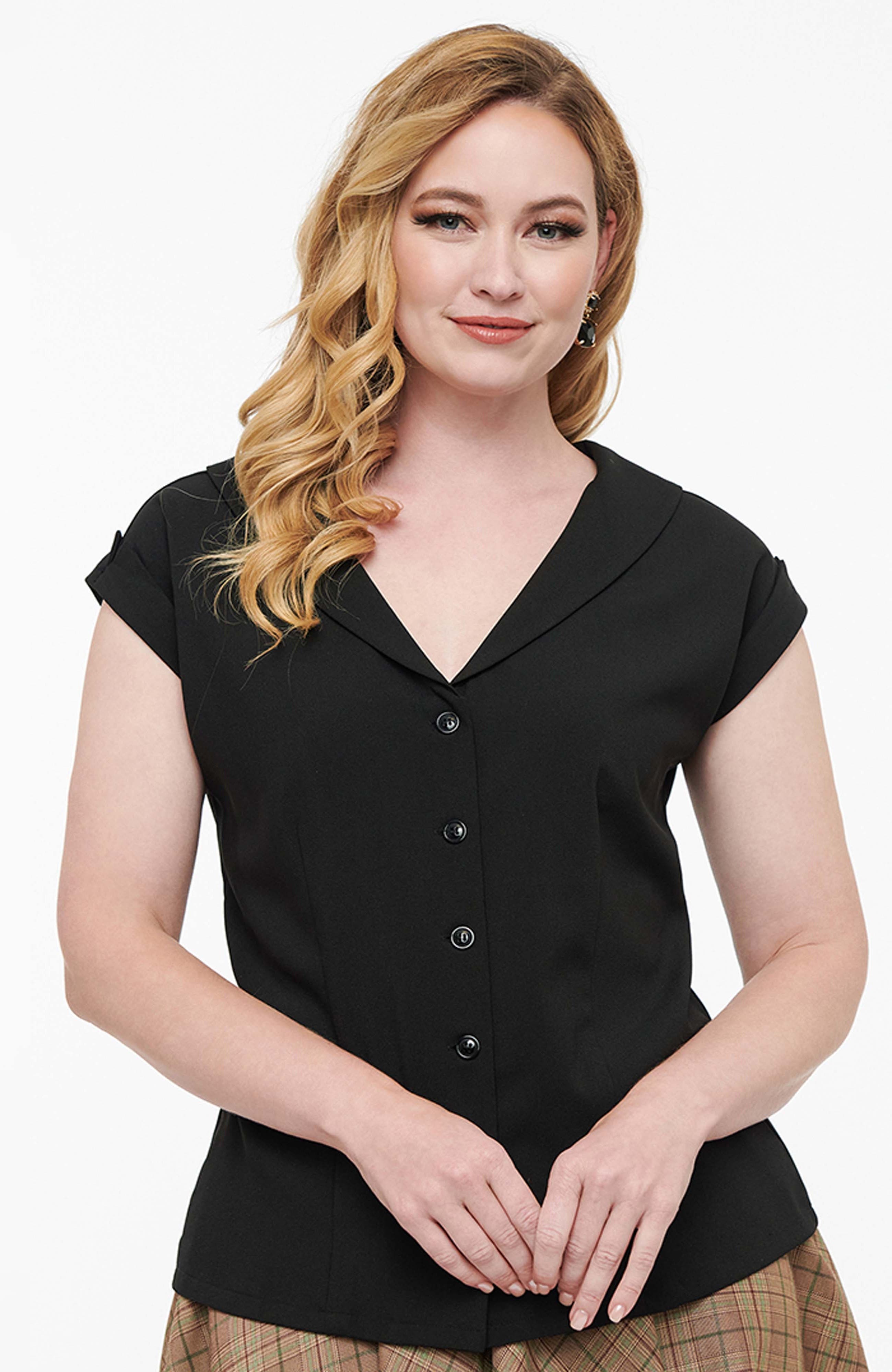 Unique Vintage 1960s Twill Sleeveless Blouse | Nordstrom