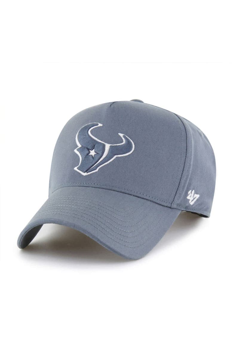 '47 Men's '47 Gray Houston Texans Foundation Offside Adjustable Hat ...