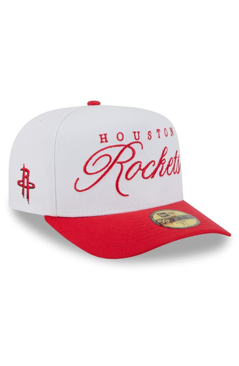 New Era Men's New Era White/Red Houston Rockets 2025 NBA Draft A-Frame ...