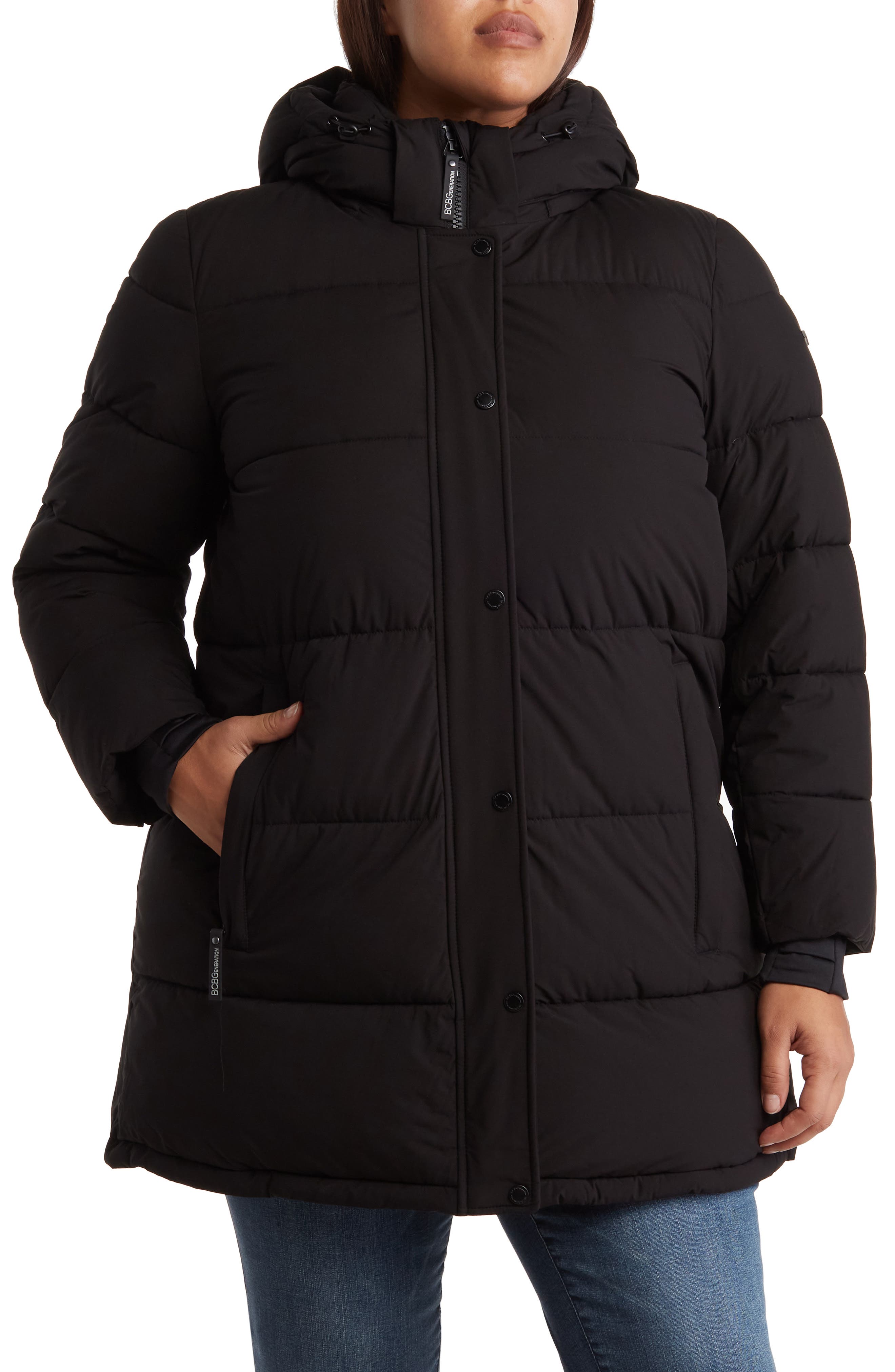 BCBGeneration Hooded Puffer Jacket | Nordstromrack