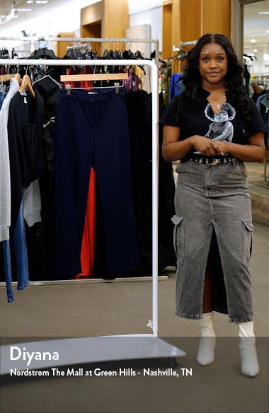 Court & Rowe Flat Front Crop Straight Leg Trousers | Nordstromrack