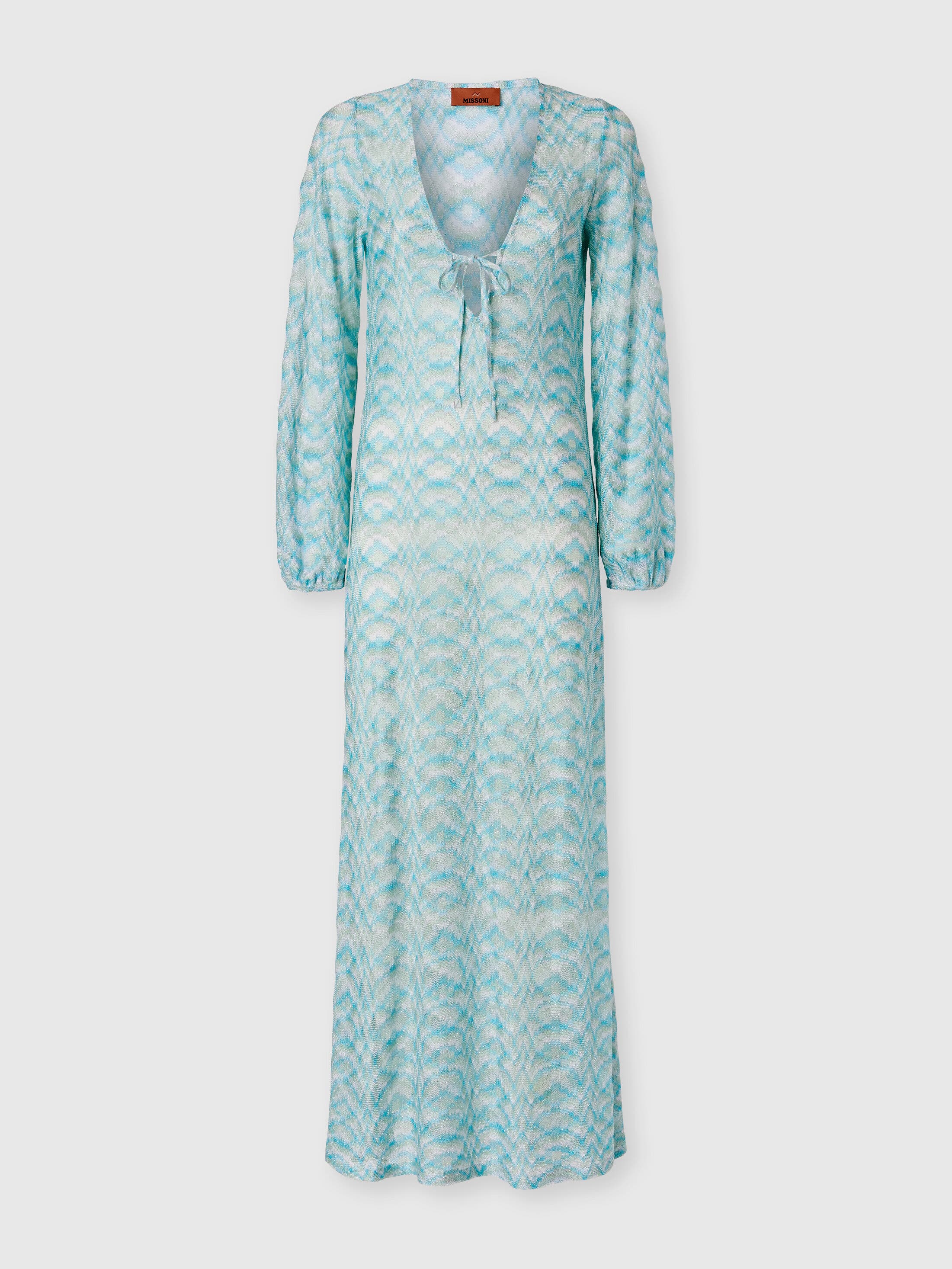 Missoni Long-sleeved Cover-up Dress In Shaded Lamé Viscose | Nordstrom