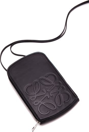 Loewe Logo Lanyard Zip Leather Case | Nordstrom