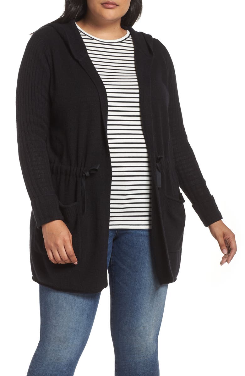 Caslon® Off Duty Cashmere Hooded Cardigan | Nordstrom