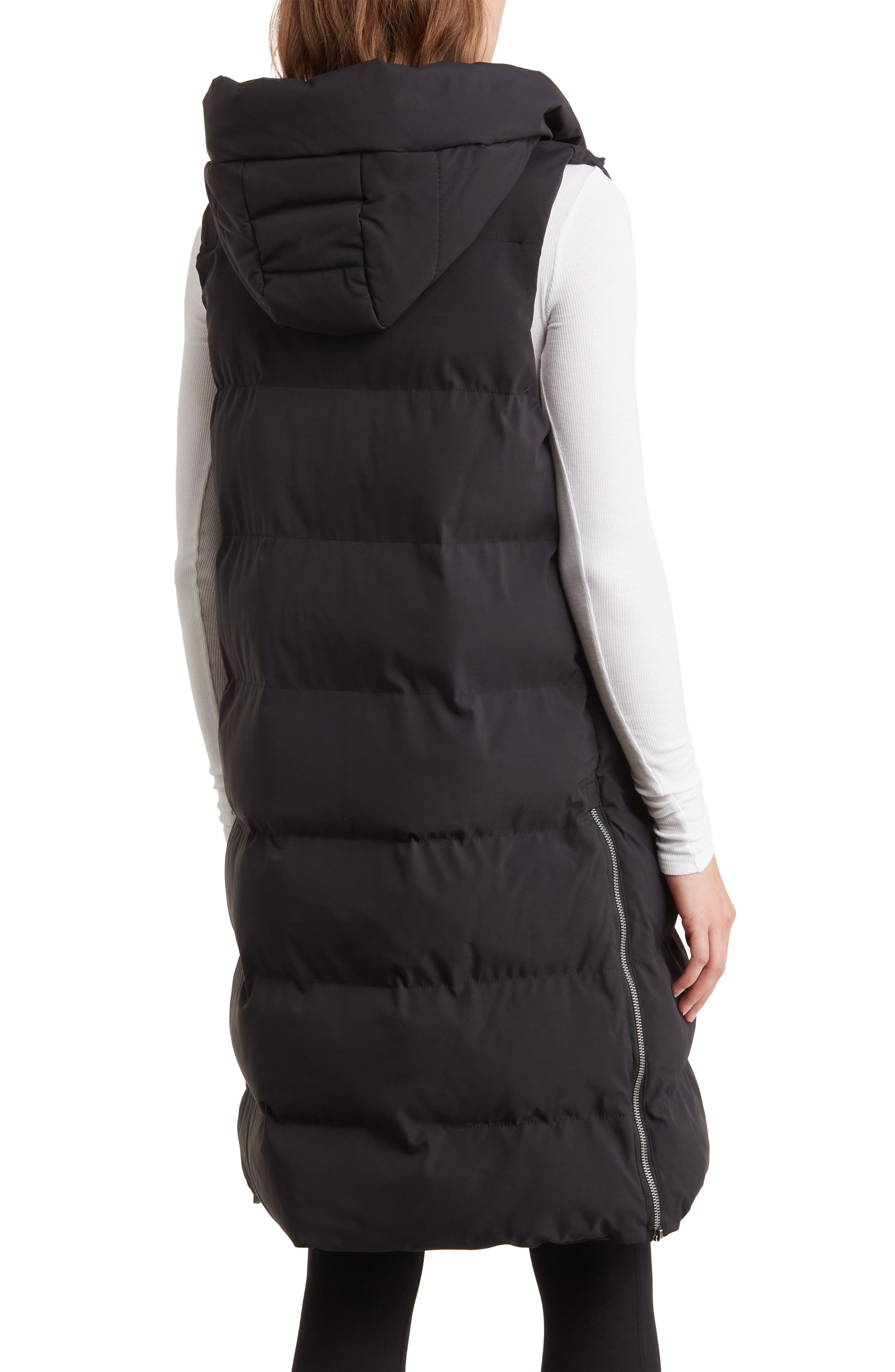 KYODAN Hooded Quilted Long Vest | Nordstromrack
