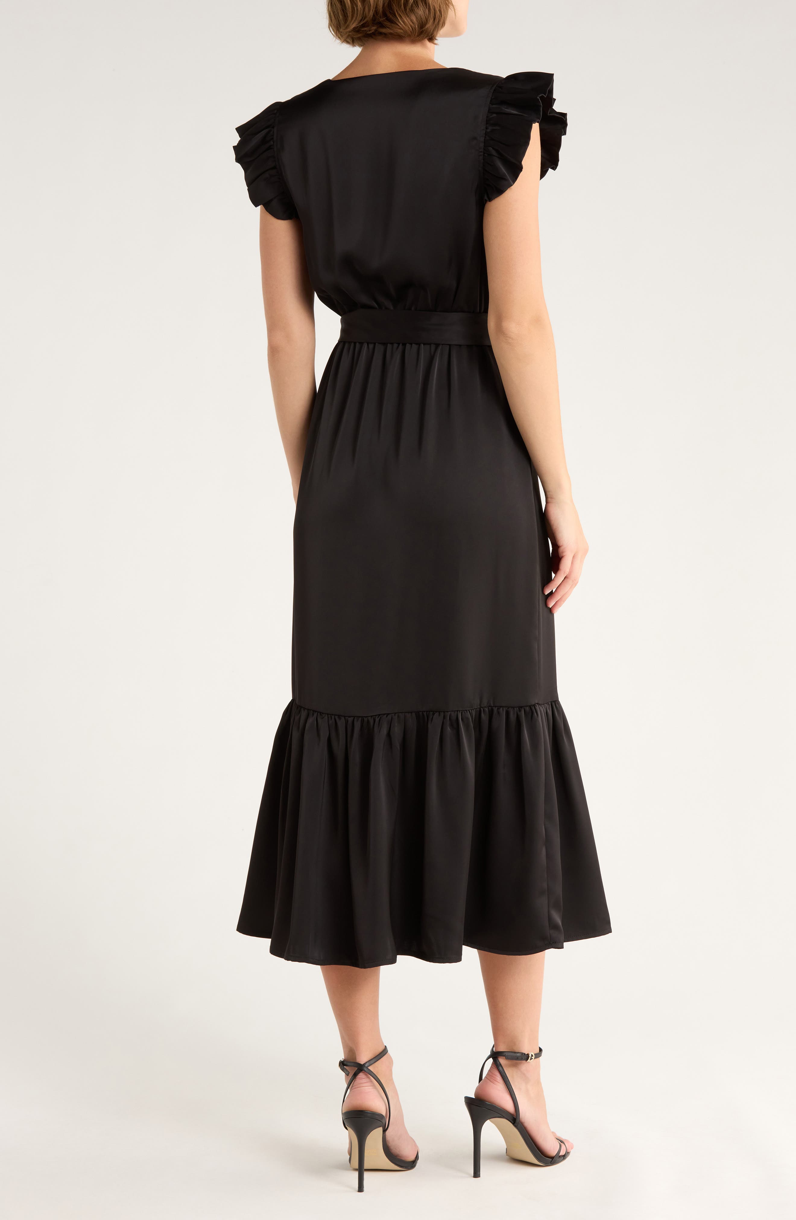 Sam Edelman Cap Sleeve Faux Wrap Maxi Dress | Nordstromrack