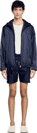 SANDRO Square Cross nylon jacket | Nordstrom