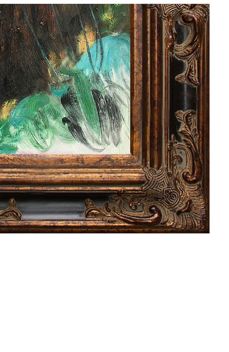 OVERSTOCK ART Water Lilies and Agapanthus by Claude Monet Framed Hand ...