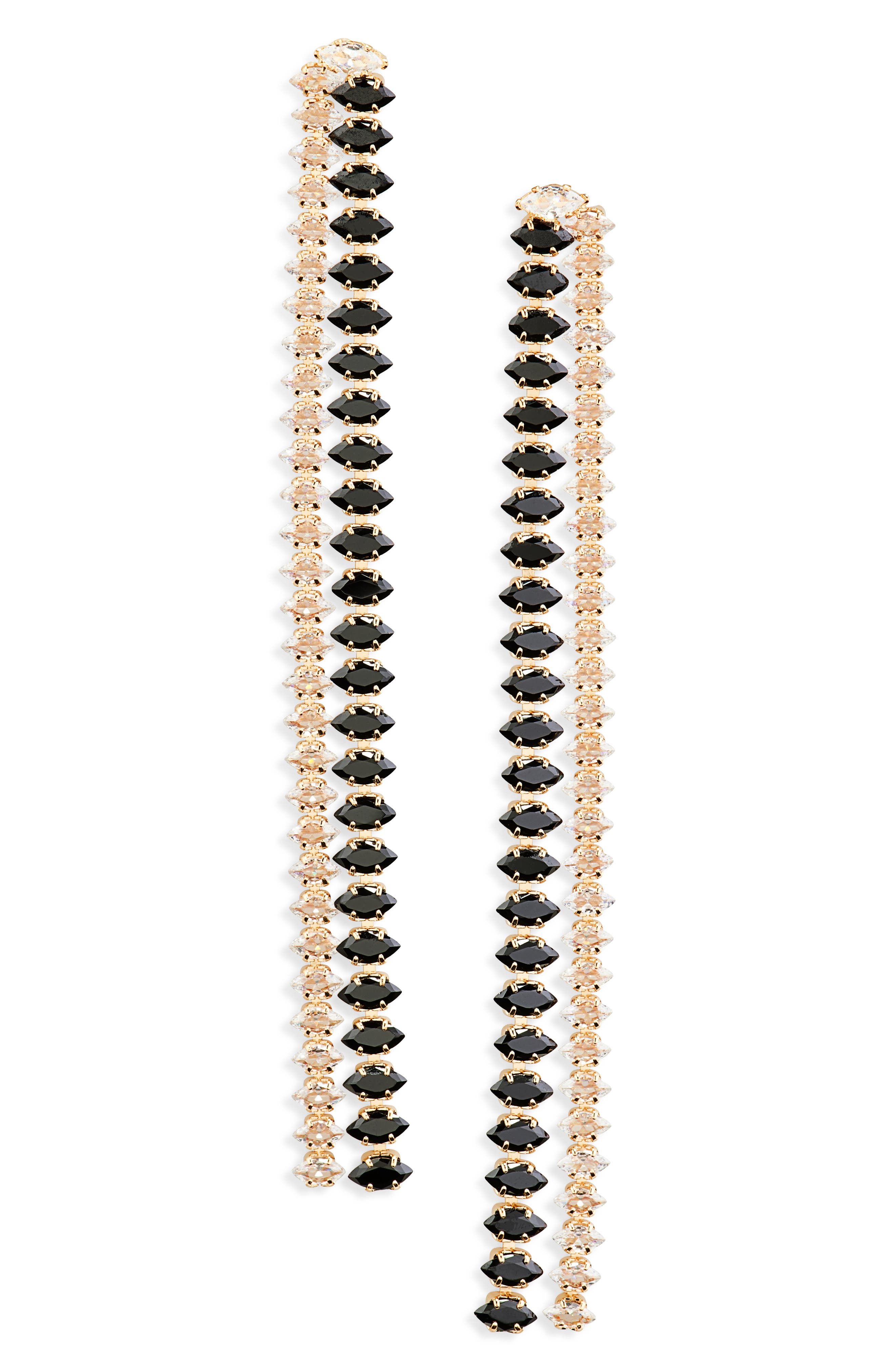 Tasha CZ Double Chain Drop Earrings | Nordstromrack