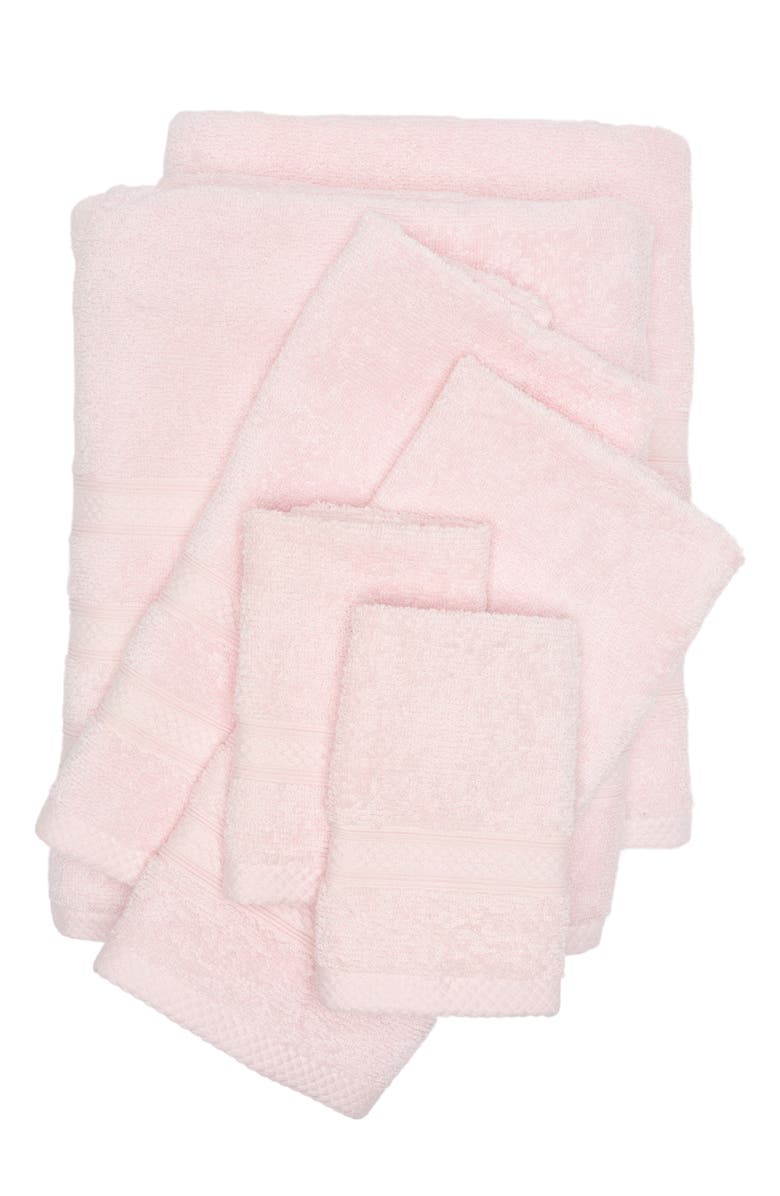 BCBG Triple Dobby 6-Piece Towel Set - Pink | Nordstromrack