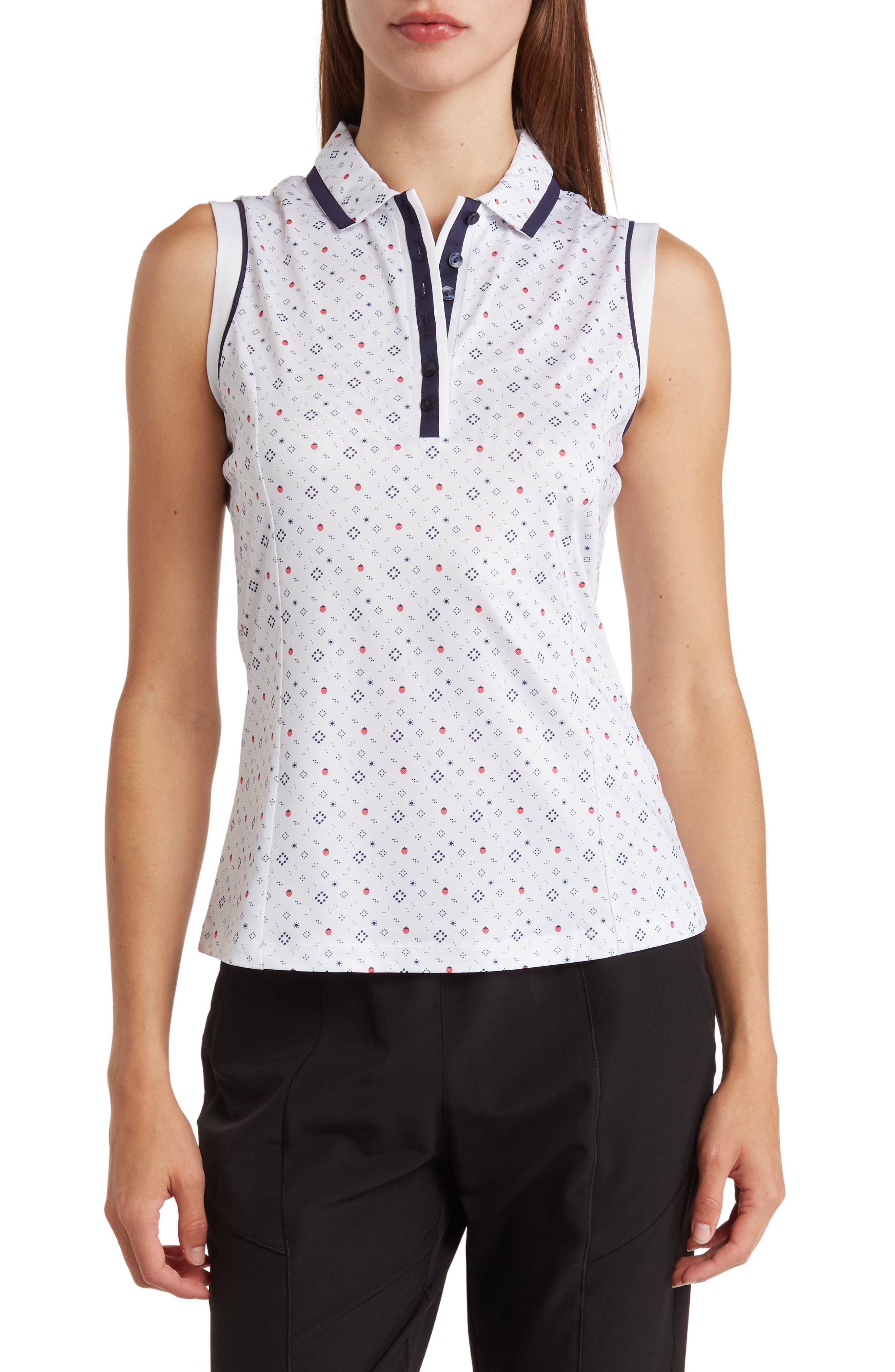 Callaway Golf® Geometric Print Sleeveless Golf Top | Nordstromrack