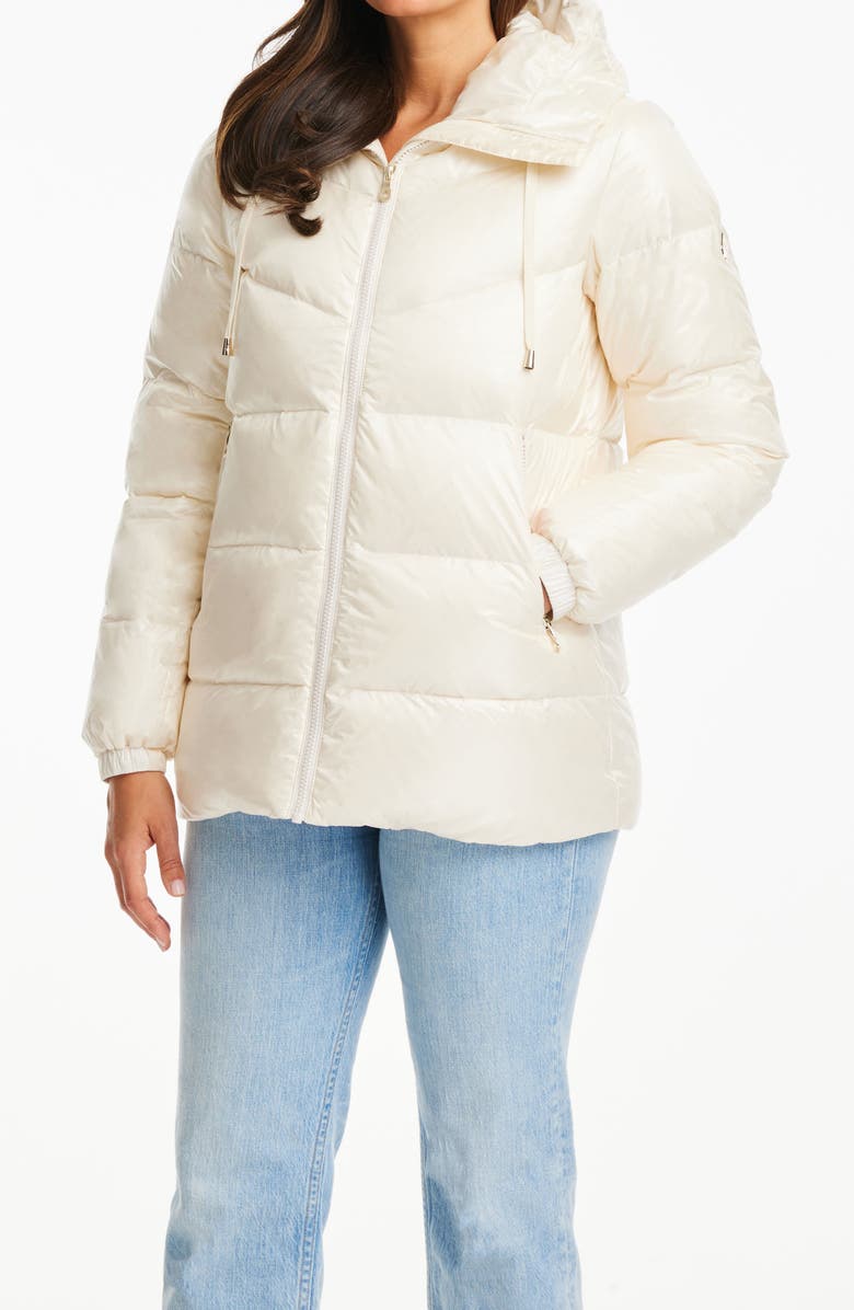 Kate Spade New York short down hooded puffer jacket | Nordstromrack