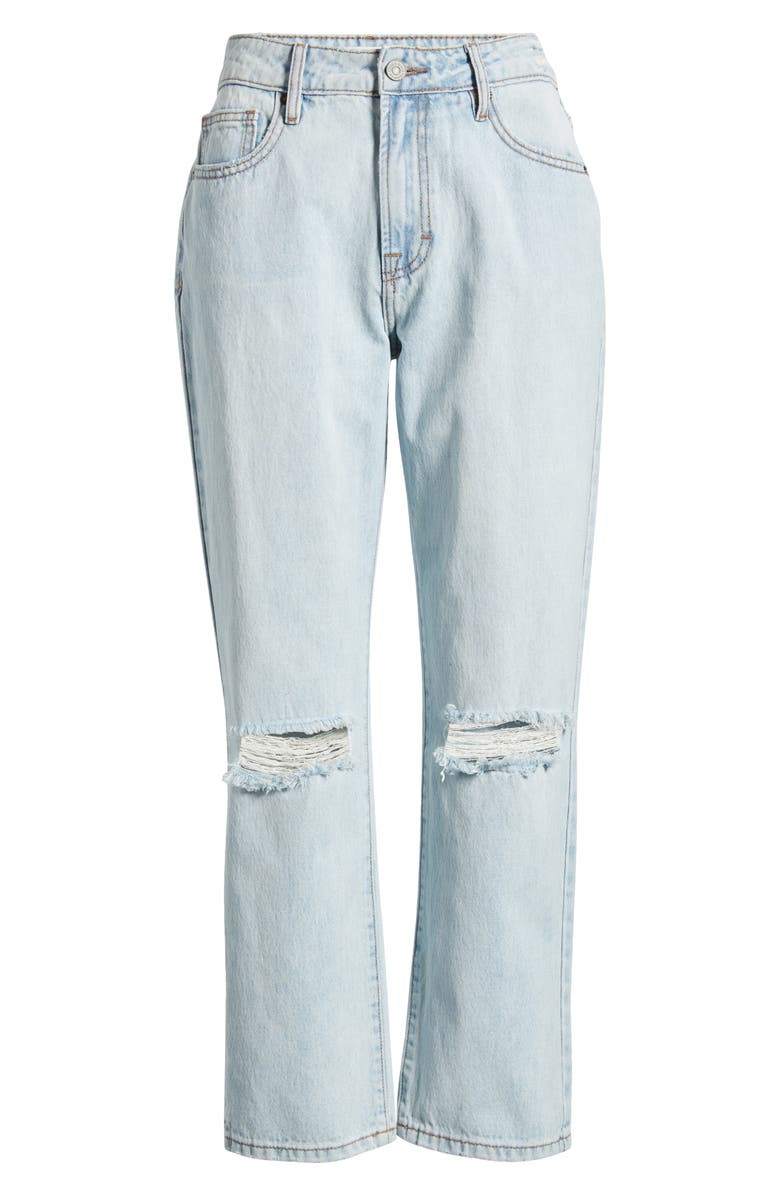 HIDDEN JEANS Classic Summer Distressed Straight Leg Jeans | Nordstrom
