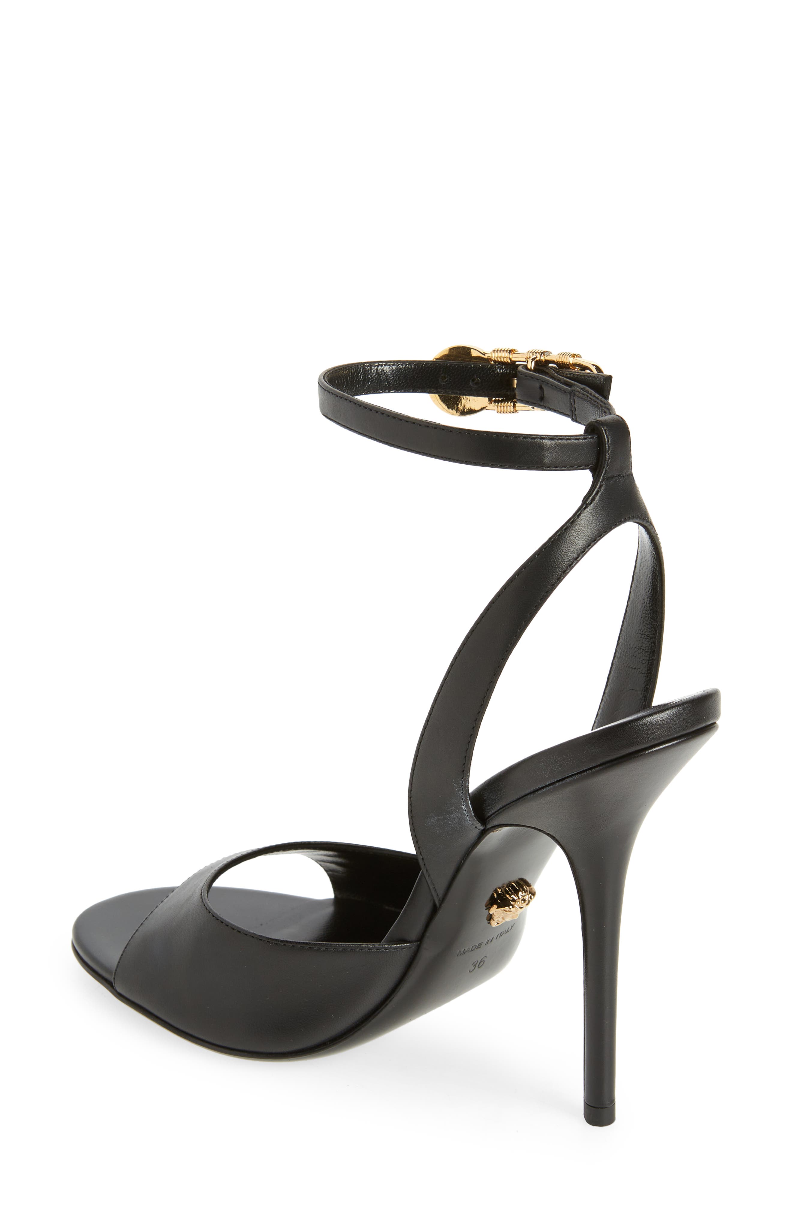 Versace Safety Pin Ankle Strap Sandal (Women) | Nordstromrack