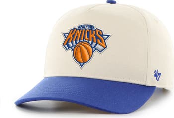 '47 Men's '47 Cream/Blue New York Knicks Roscoe Hitch Adjustable Hat ...