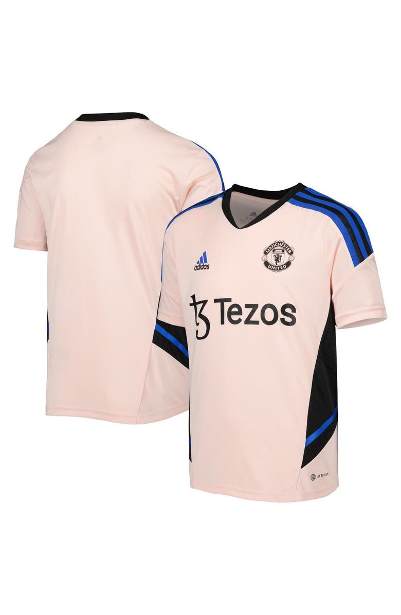 adidas Youth adidas Pink Manchester United 2022/23 Training Jersey ...