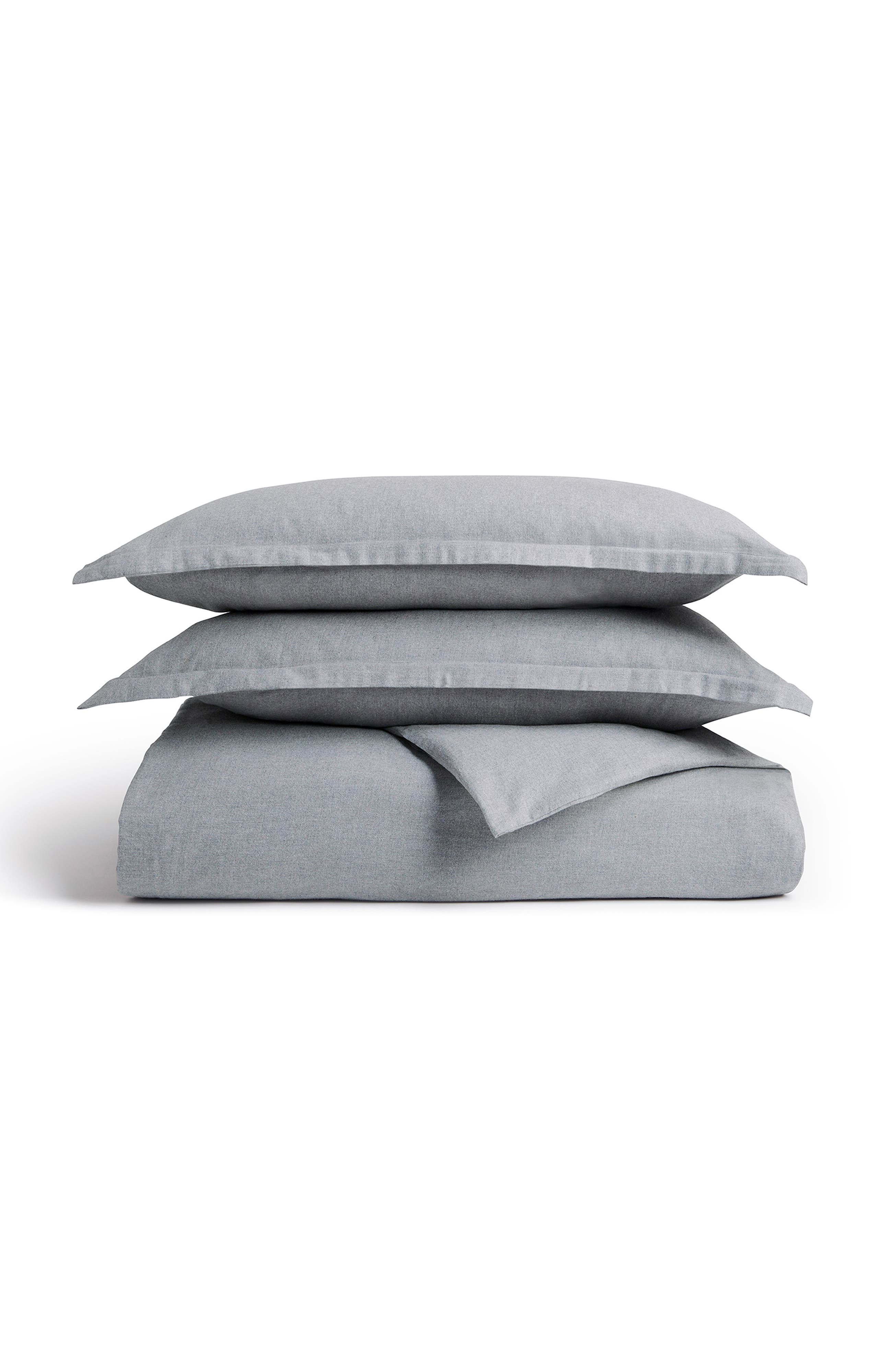 CHRISTY Flannel Marl Brushed Cotton Duvet Cover Sets | Nordstrom