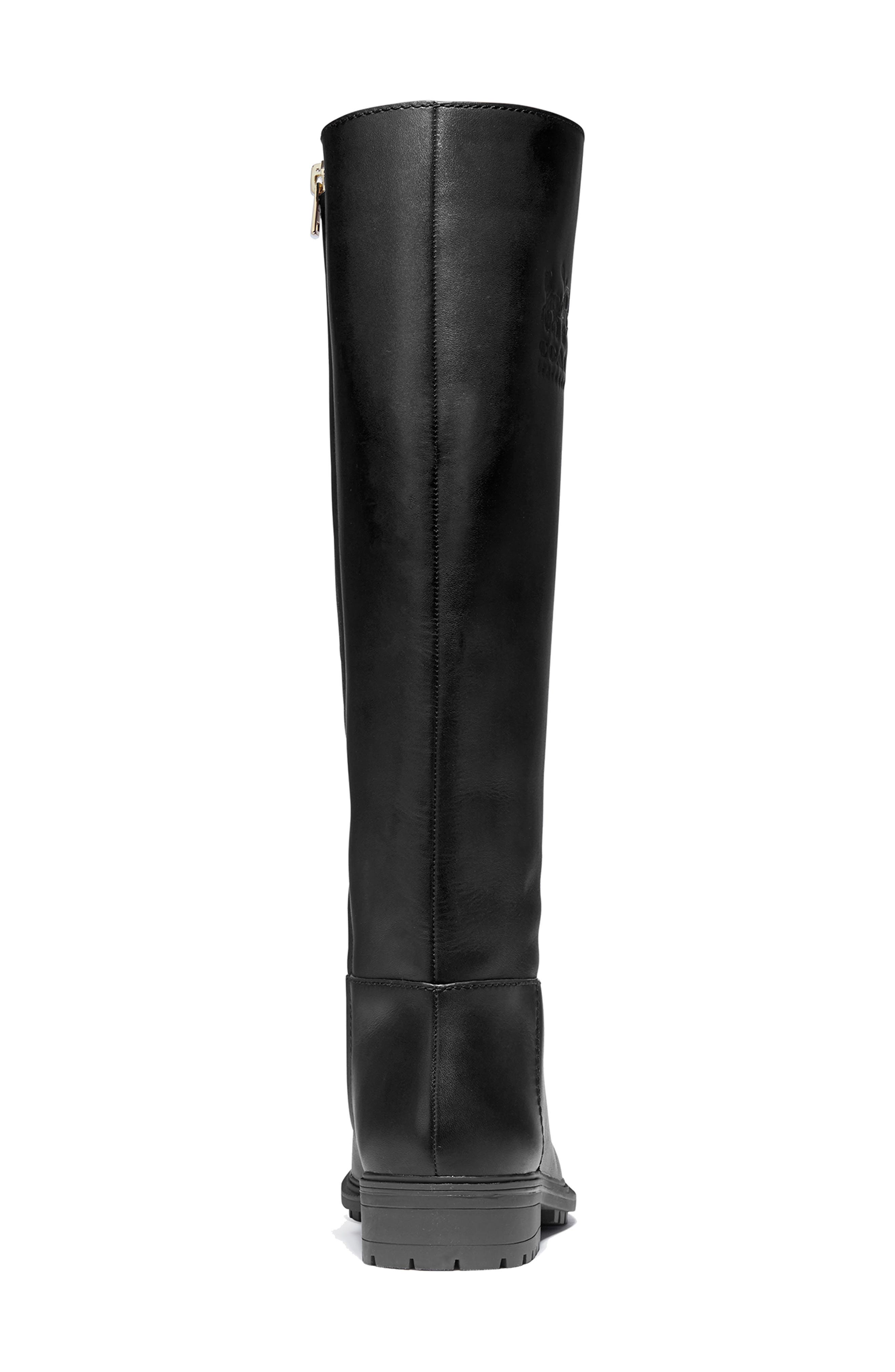 COACH Fynn Embossed Knee High Riding Boot (Women) | Nordstrom