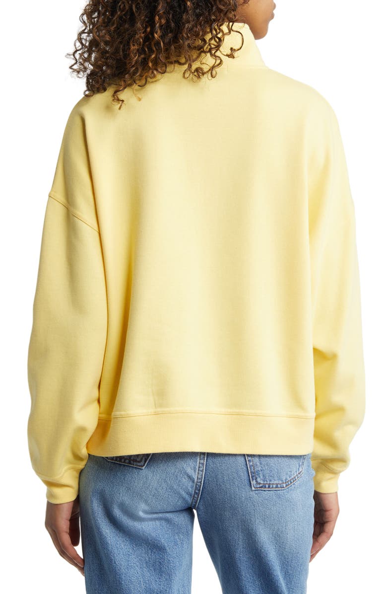 Vinyl Icons Smile Quarter Zip Cotton Blend Pullover | Nordstromrack