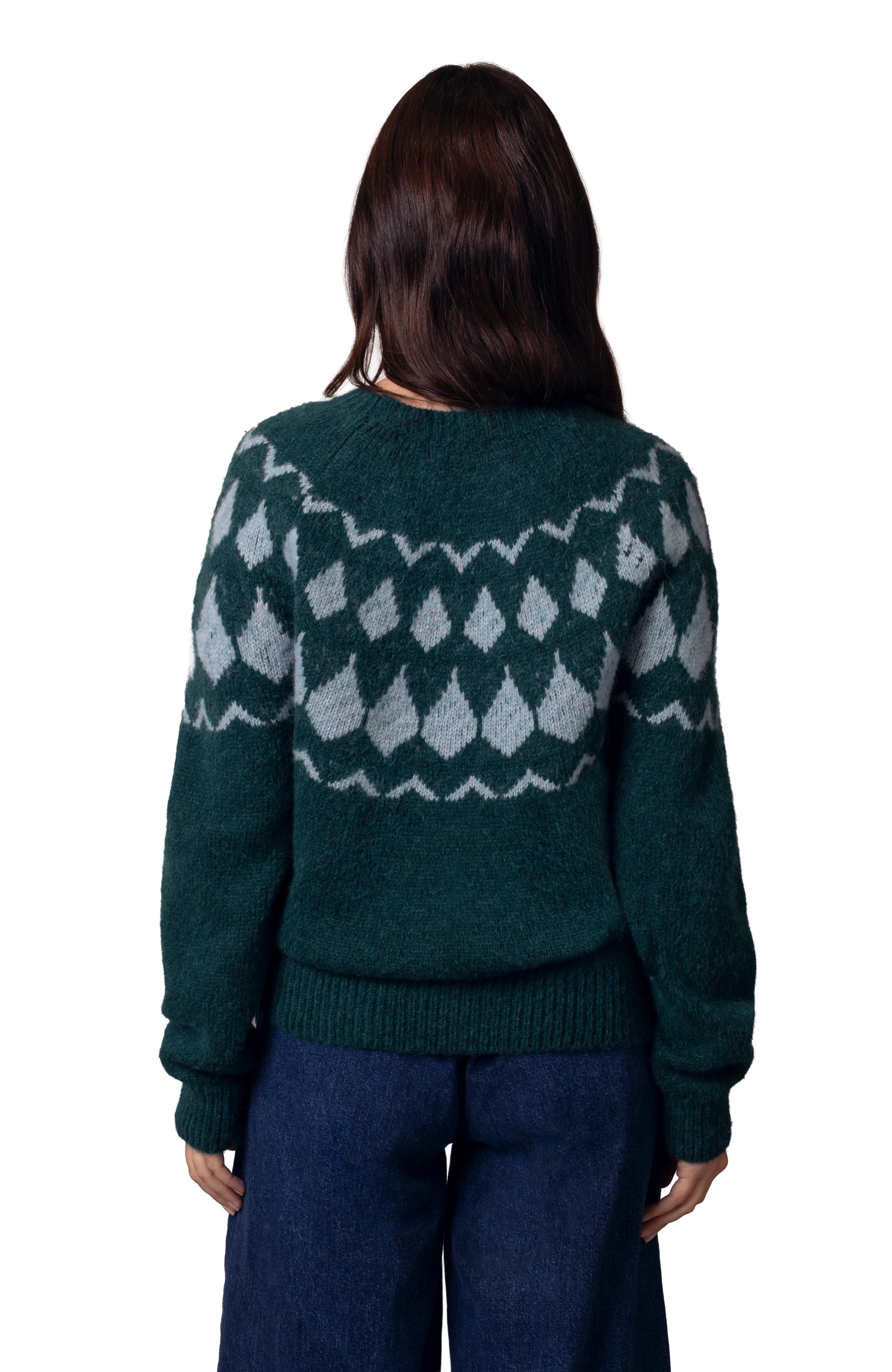 Celtic & Co. Lofty Diamond Yoke Sweater | Nordstrom