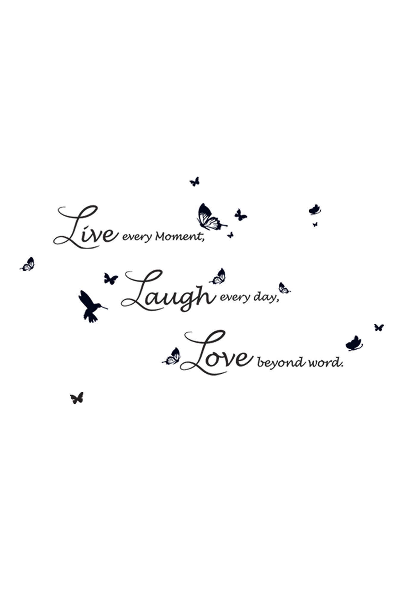 WALPLUS Lucida Live Laugh Love Wall Decal | Nordstromrack