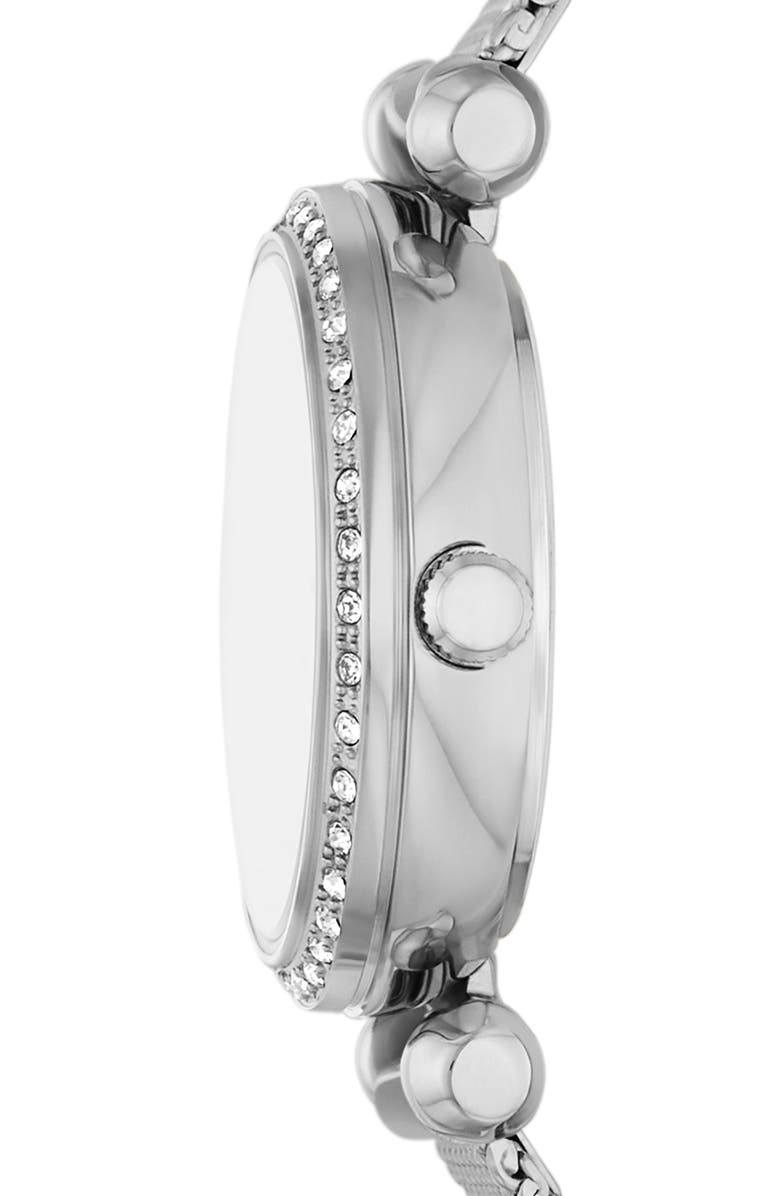 Fossil Tillie Mini Three Hand Quartz CZ Bezel Bracelet Watch, 26mm ...