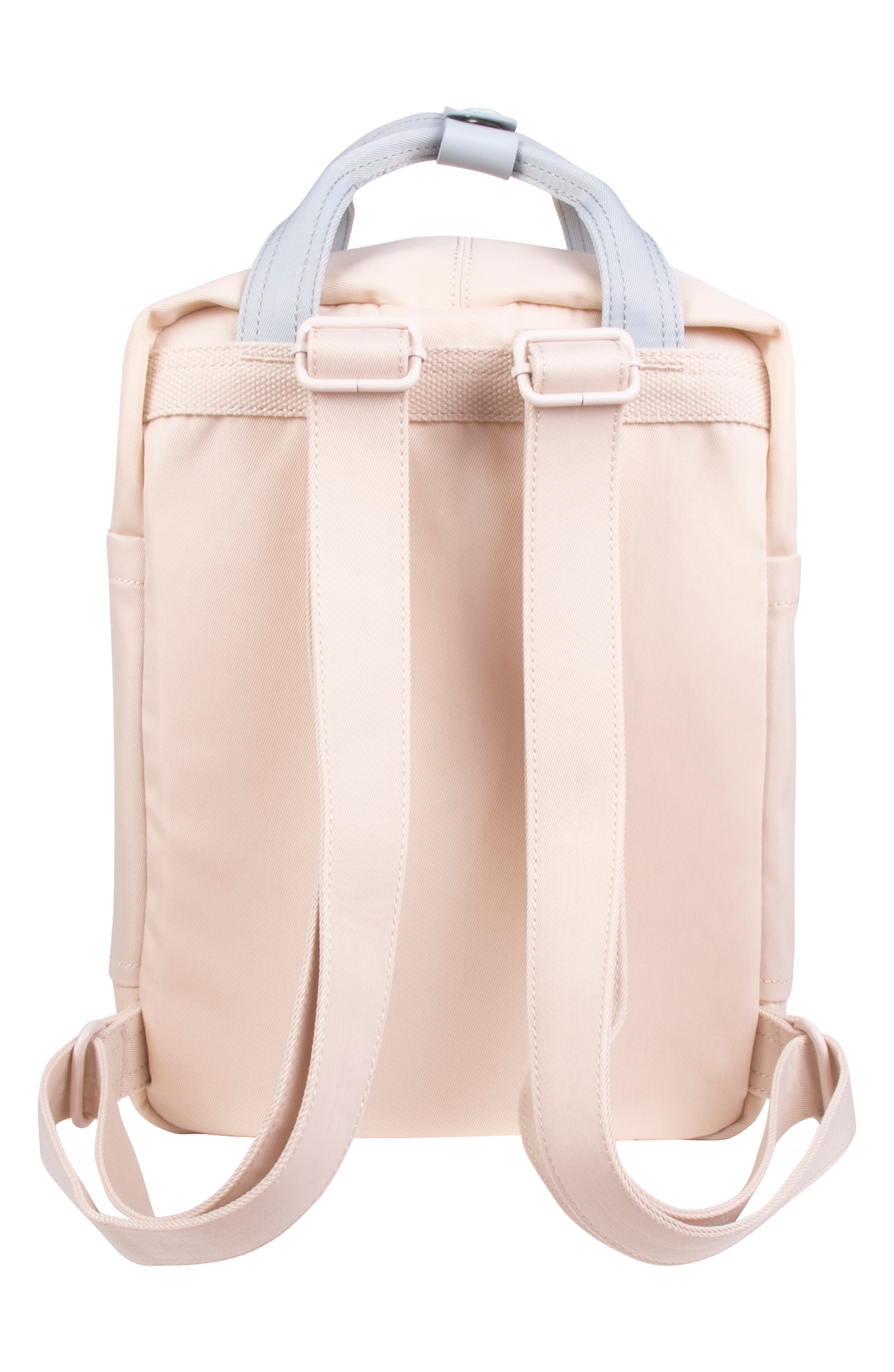 Doughnut Macaroon Mini Nature Pale Series Leather Trimmed Backpack ...